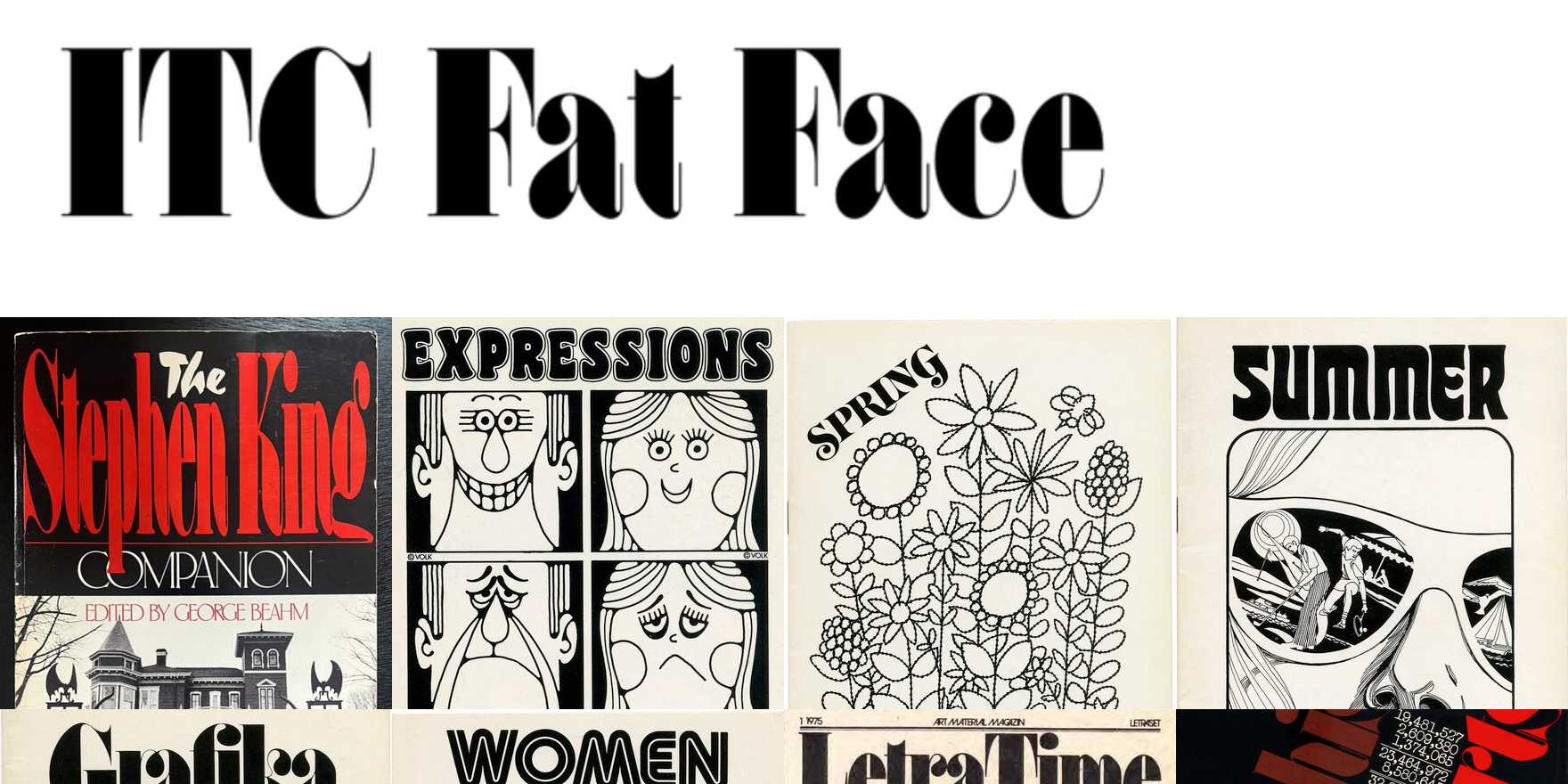 ITC Fat Face in use - Fonts In Use