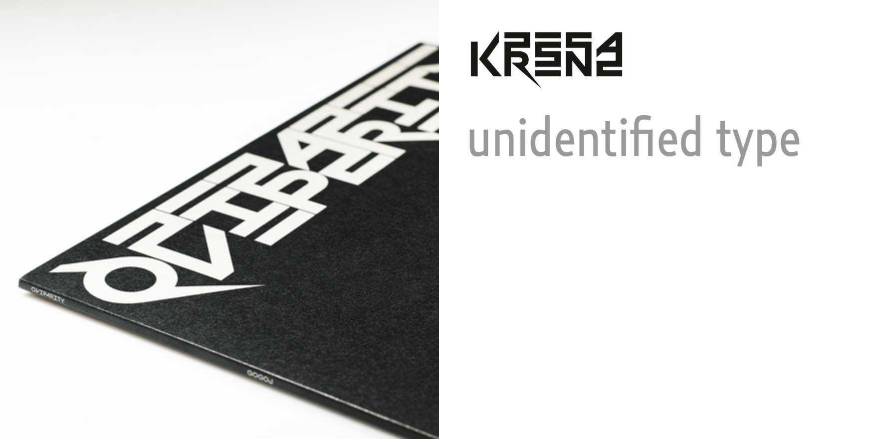 Gogoj a.k.a. Sheng Jie – Oviparity album art - Fonts In Use