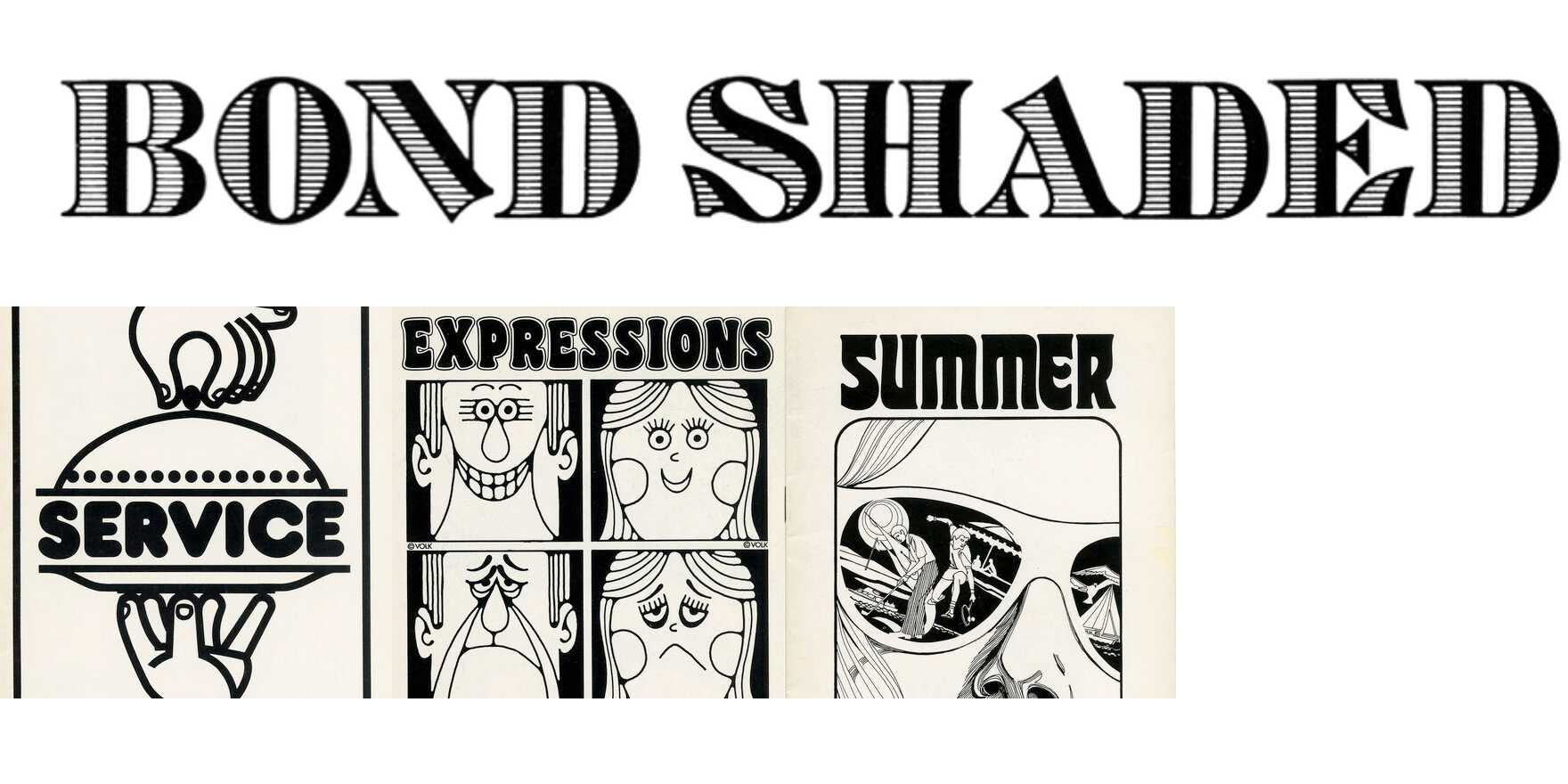 Bond Shaded in use - Fonts In Use