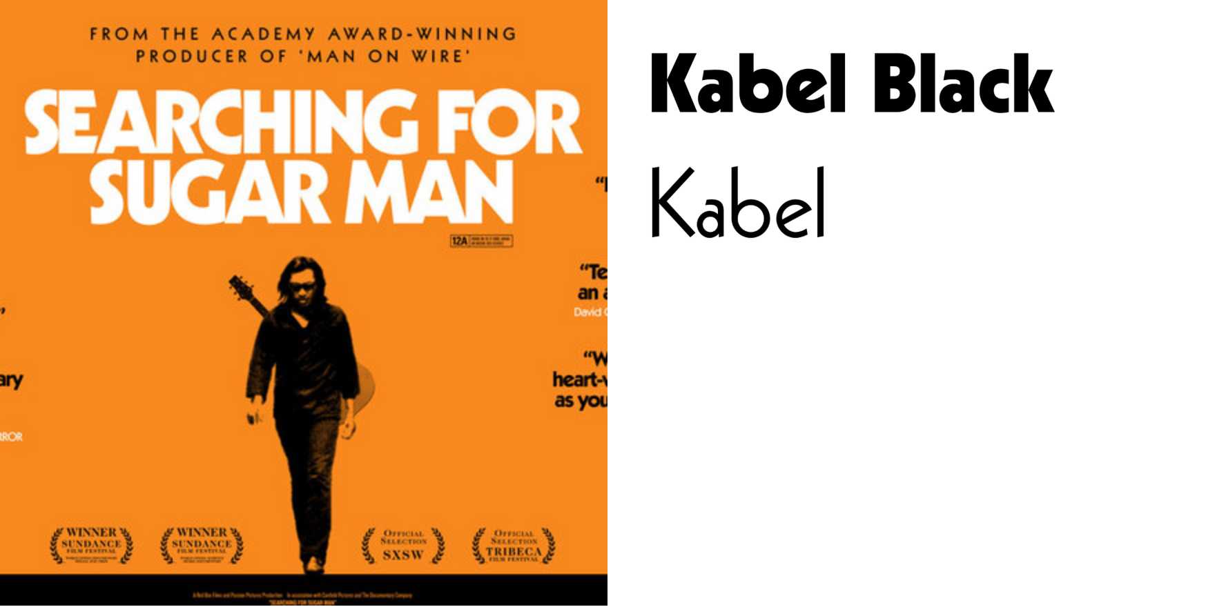 Searching for Sugar Man movie posters - Fonts In Use