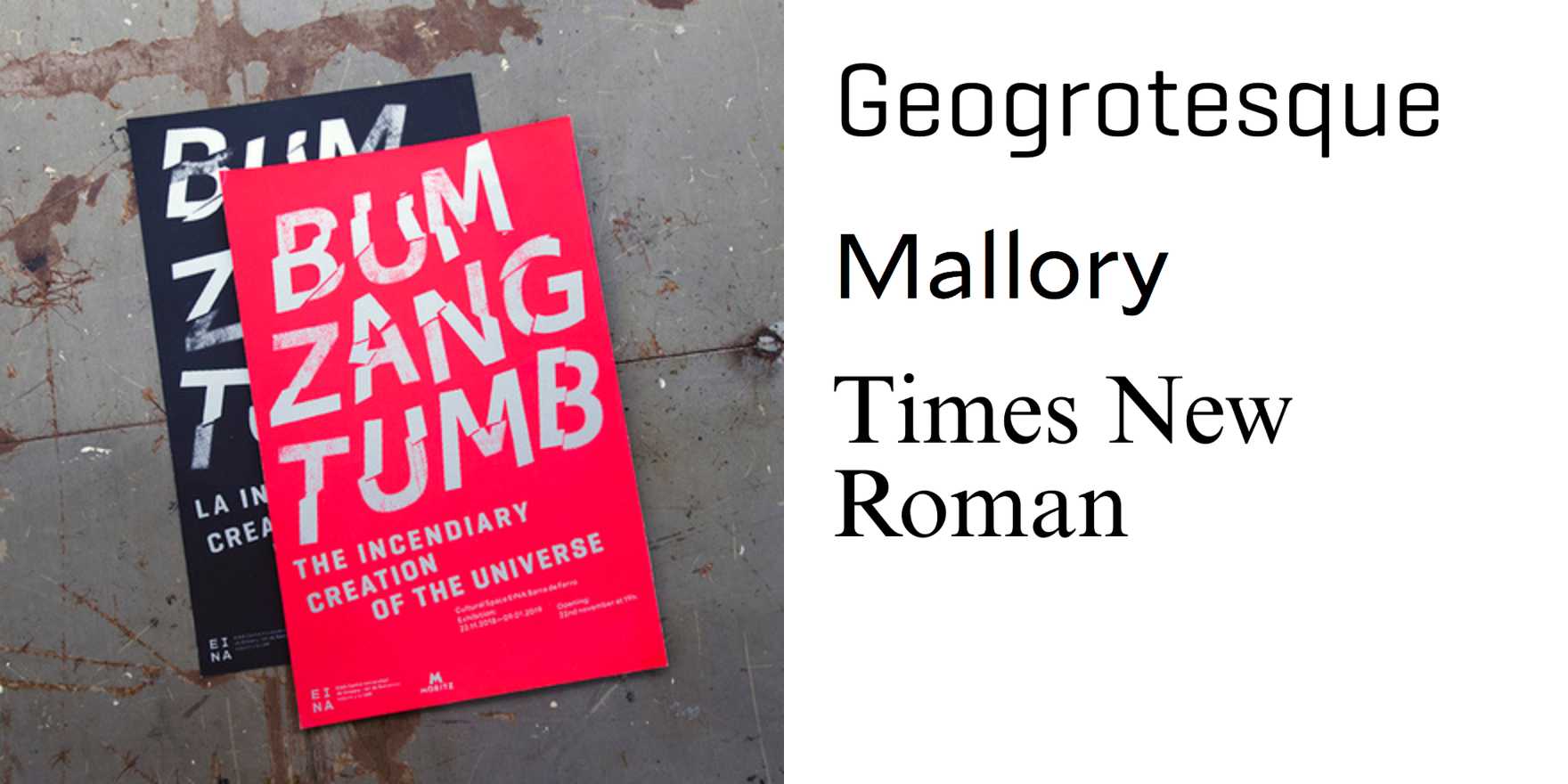 Bum Zang Tumb - Fonts In Use