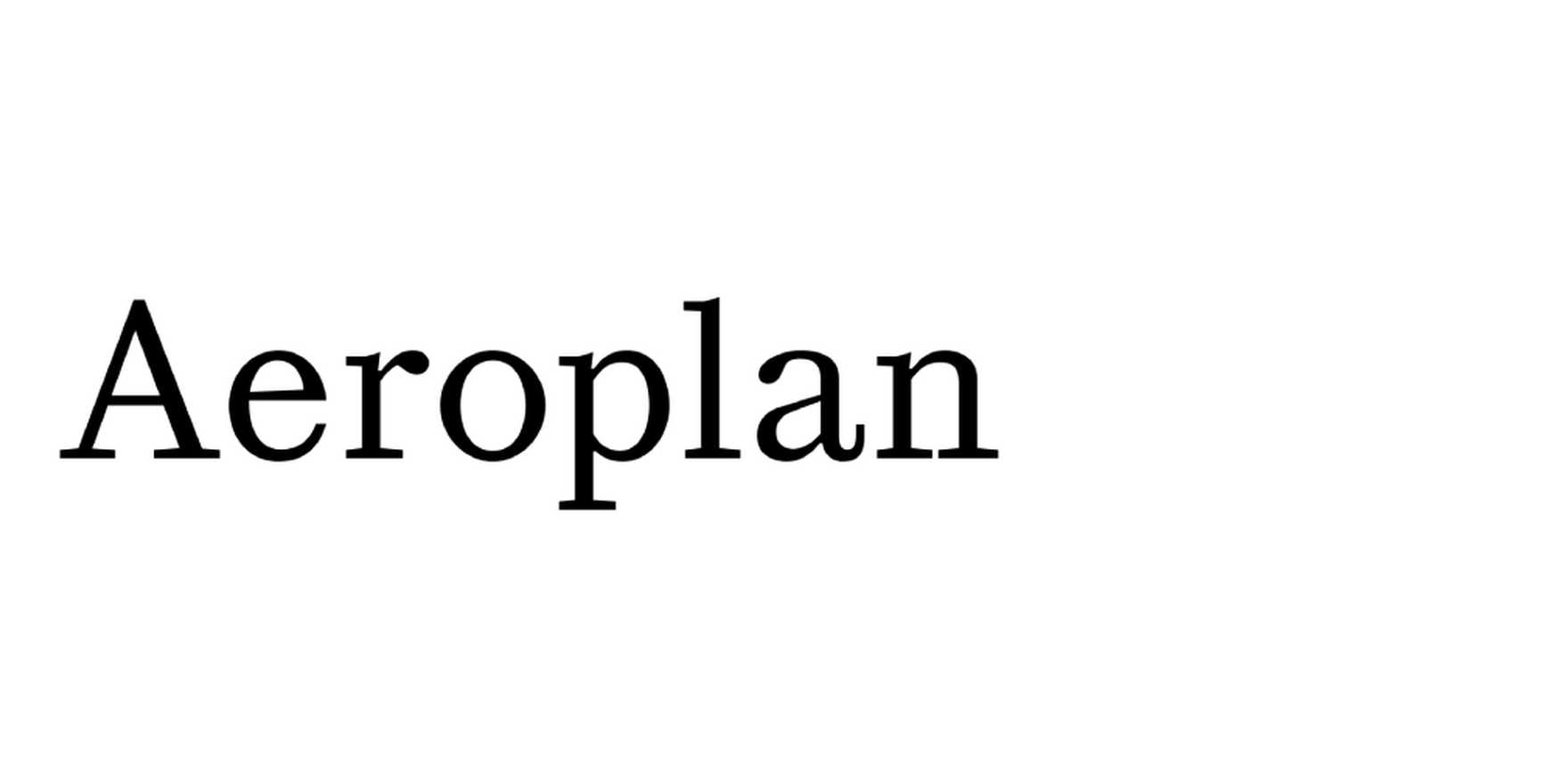Aeroplan in use - Fonts In Use