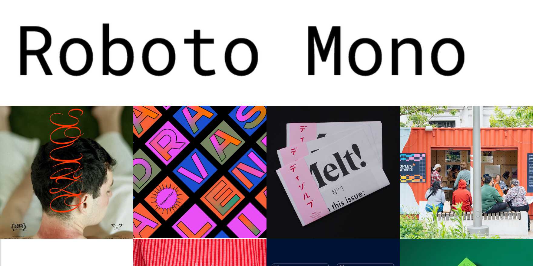 Roboto Mono in use - Fonts In Use
