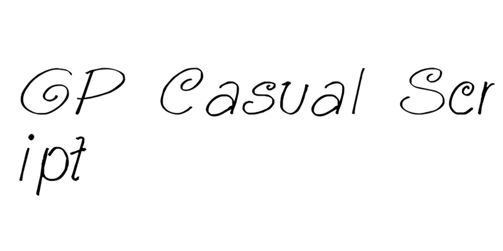 GP Casual Script in use - Fonts In Use