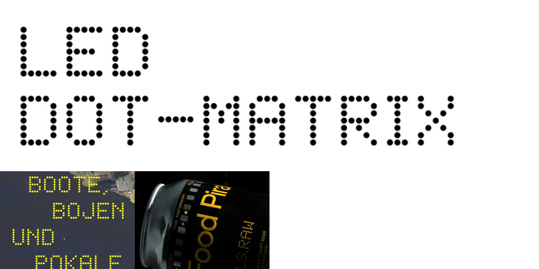 LED Dot-Matrix in use - Fonts In Use