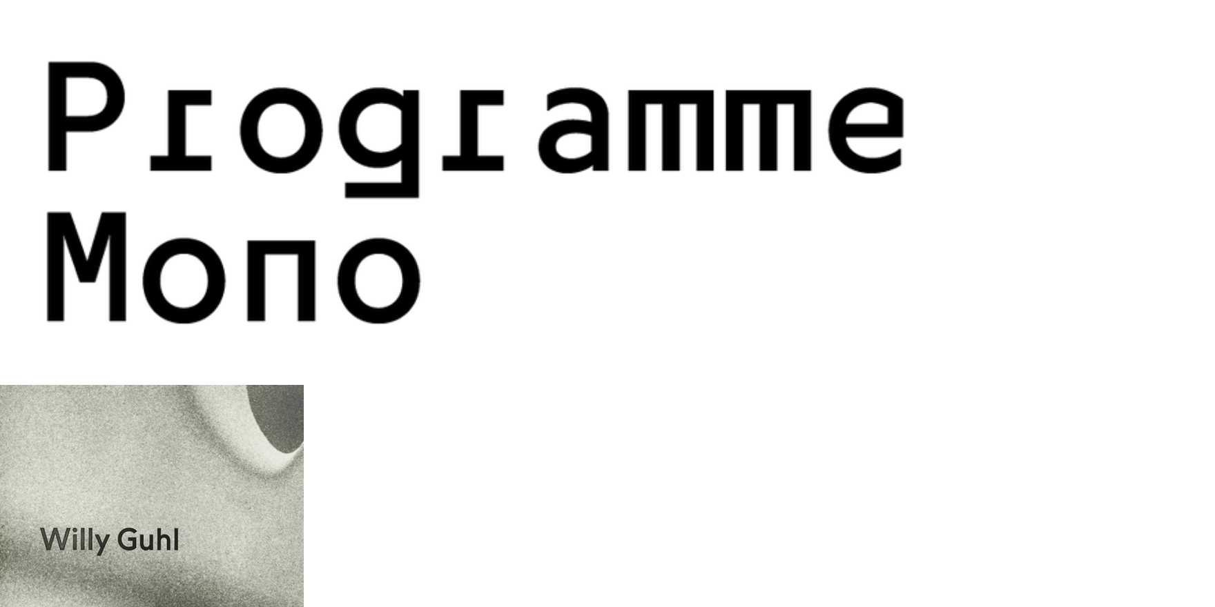 Programma Mono in use - Fonts In Use