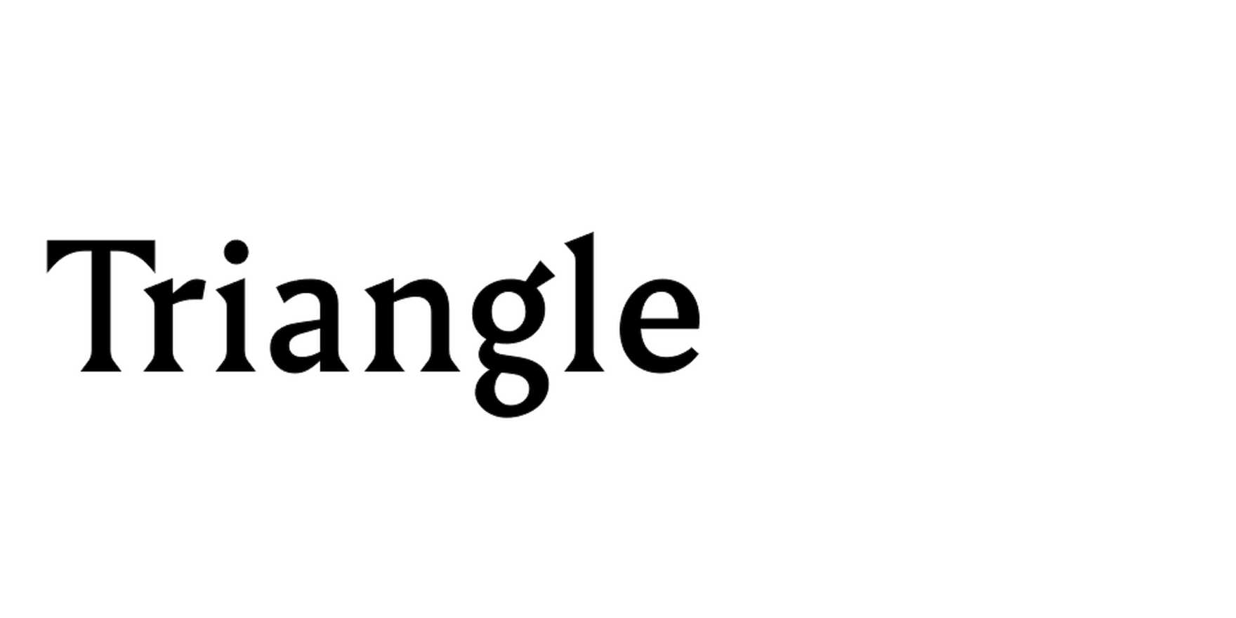 Triangle in use - Fonts In Use