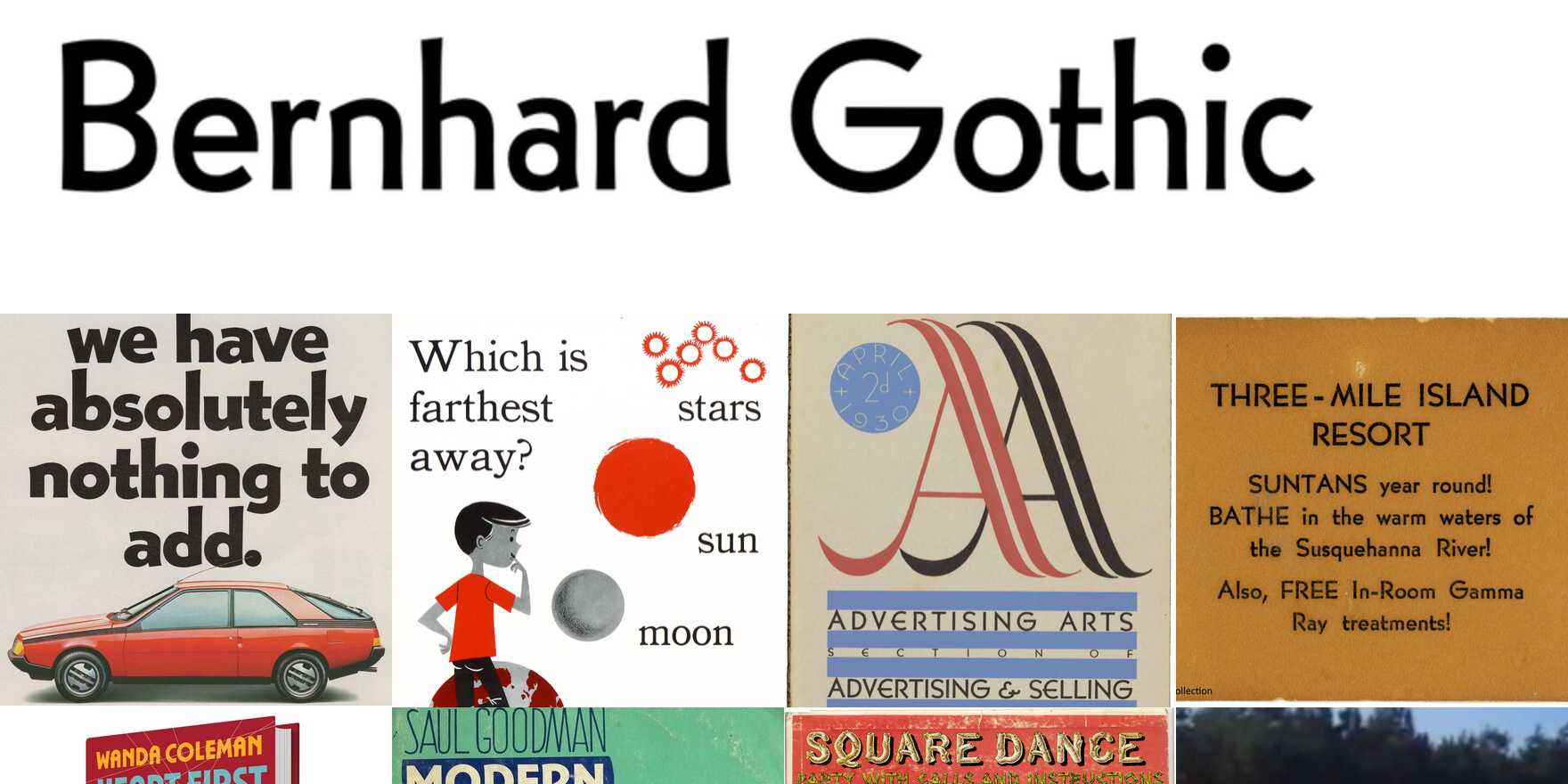 Bernhard Gothic in use - Fonts In Use