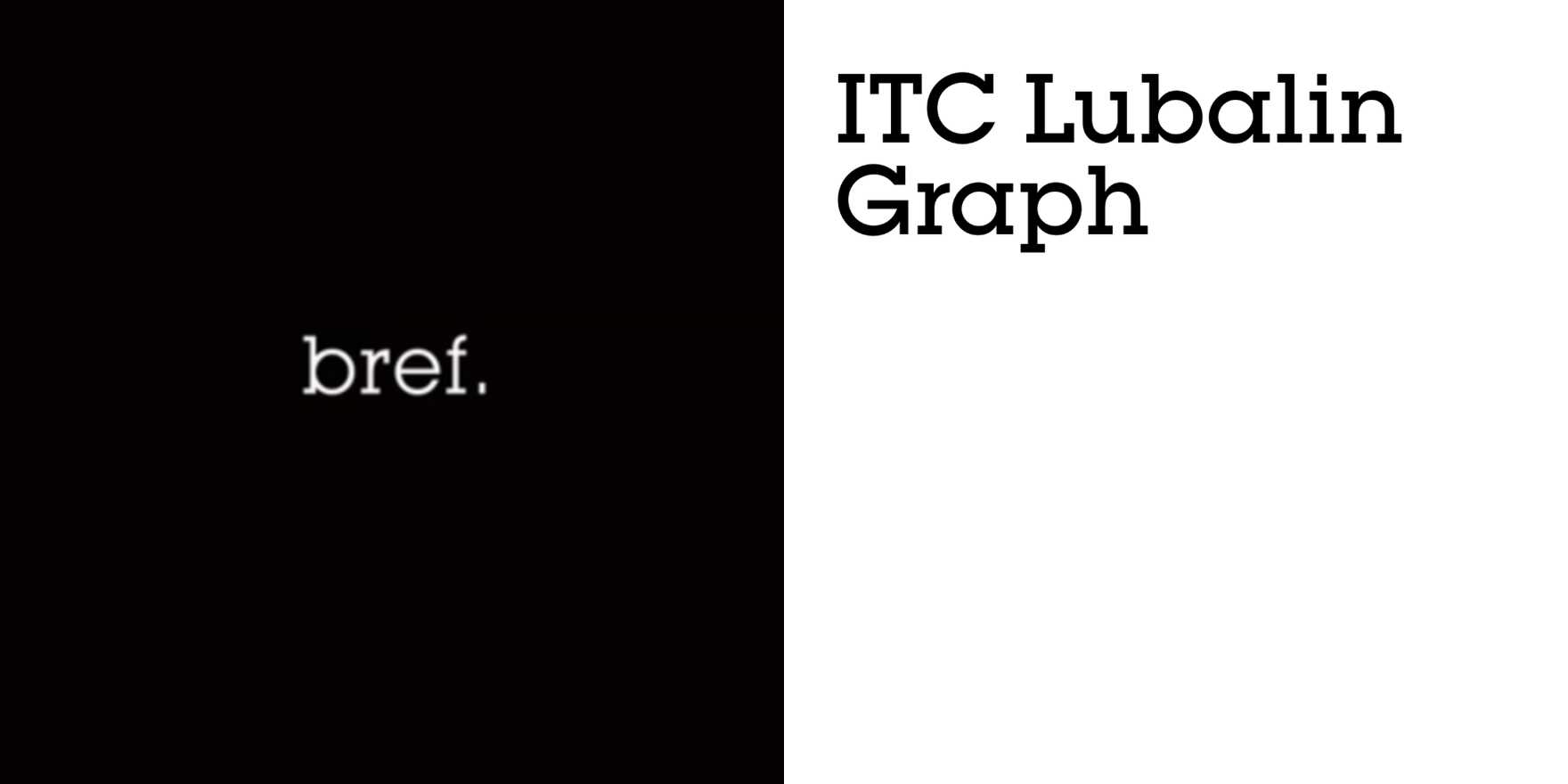 Bref TV series - Fonts In Use