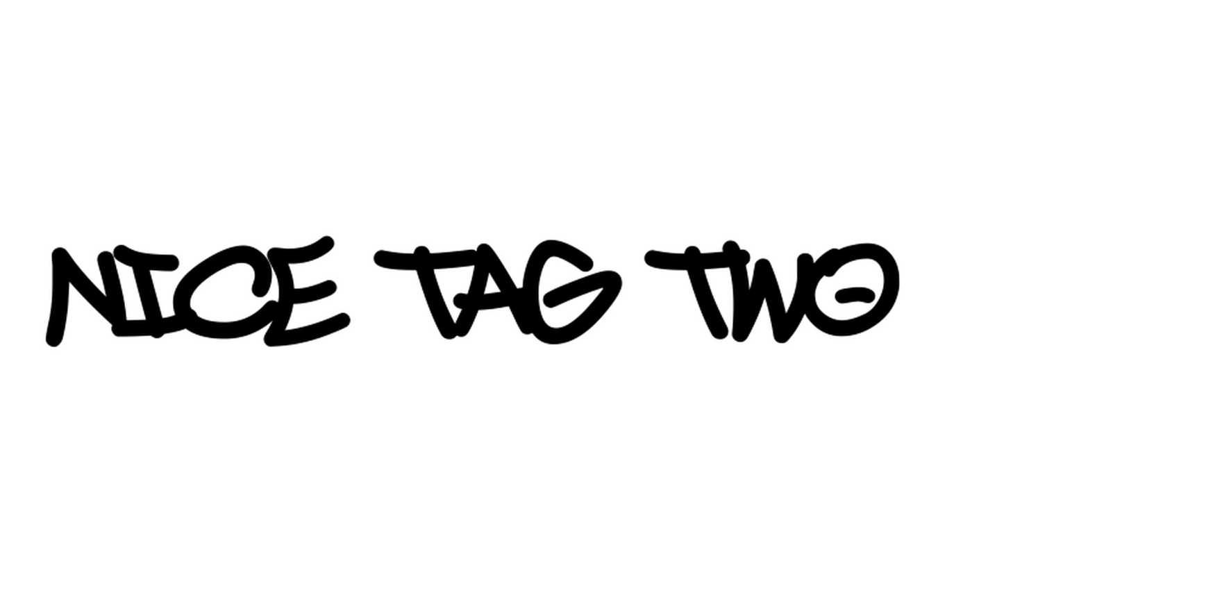 Nice Tag Two in use - Fonts In Use