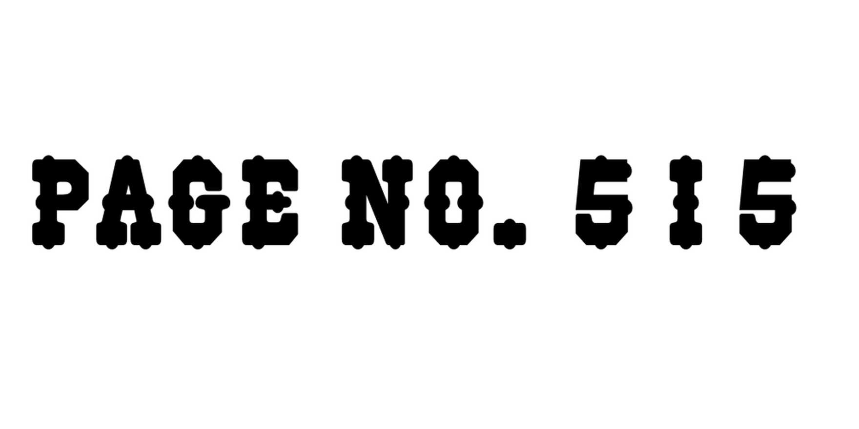 Page No. 515 in use - Fonts In Use