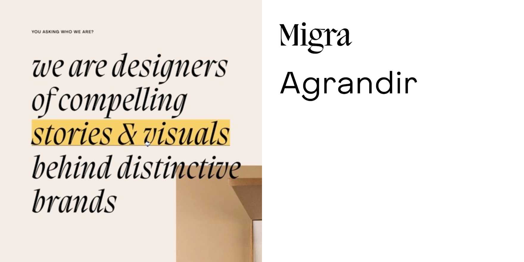 Steezy Studio’s portfolio website - Fonts In Use