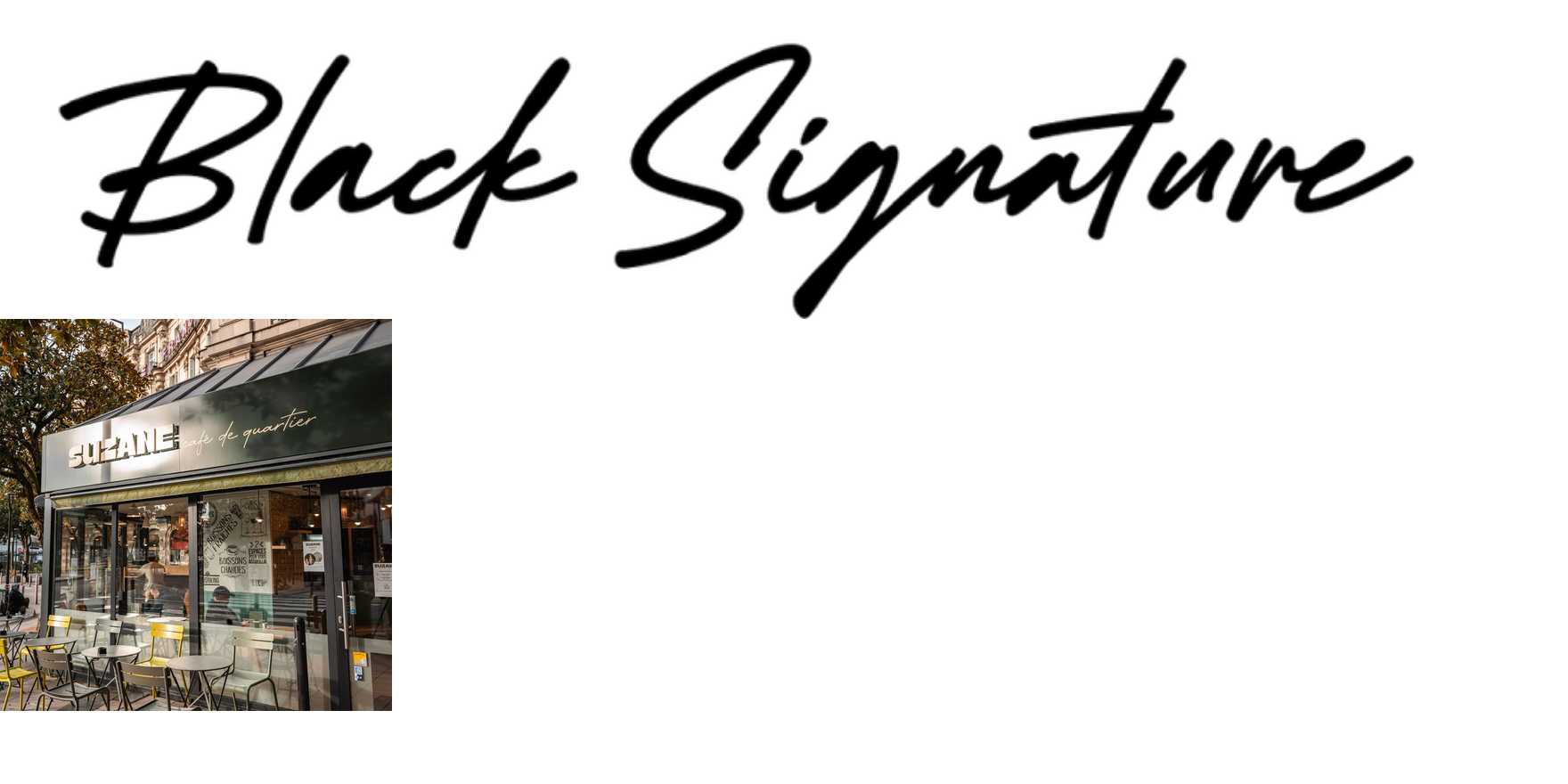 Black Signature in use - Fonts In Use