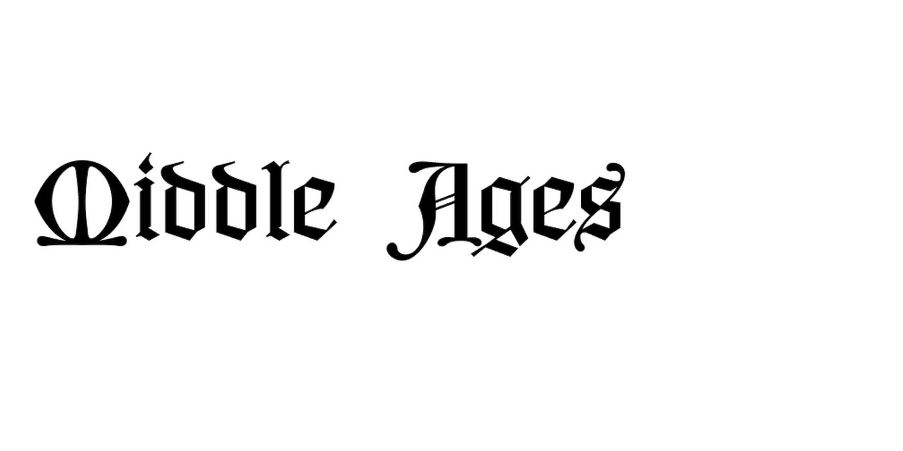 Middle Ages in use - Fonts In Use