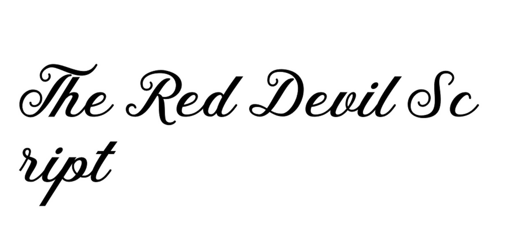 The Red Devil Script in use - Fonts In Use