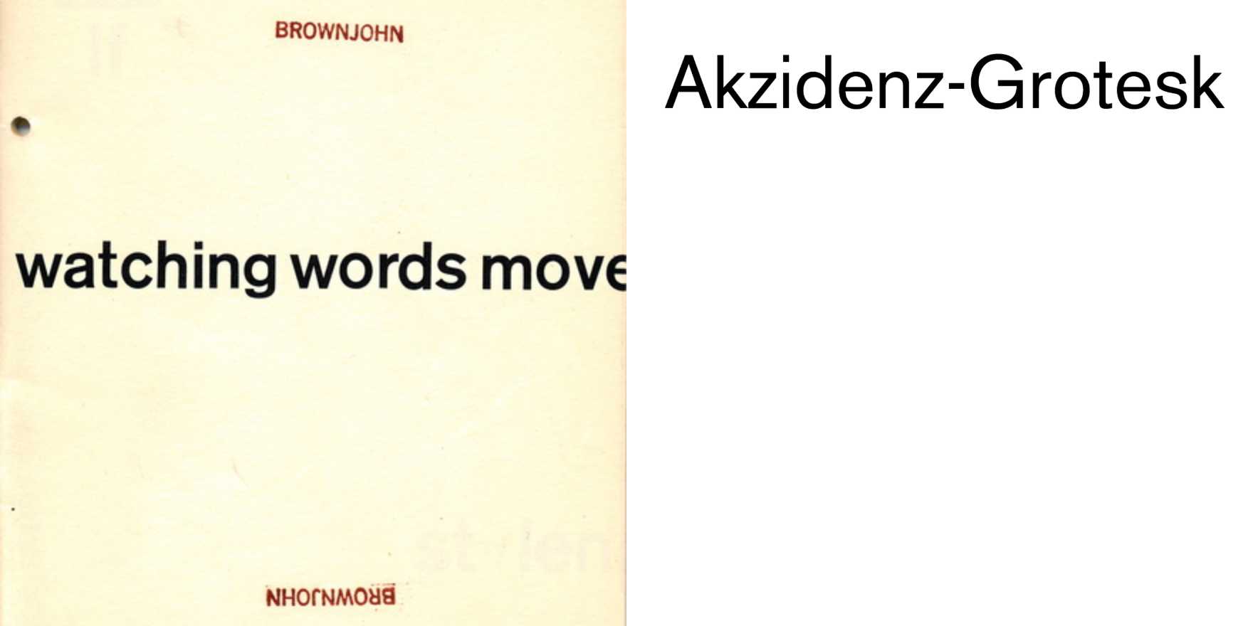 Watching Words Move - Fonts In Use