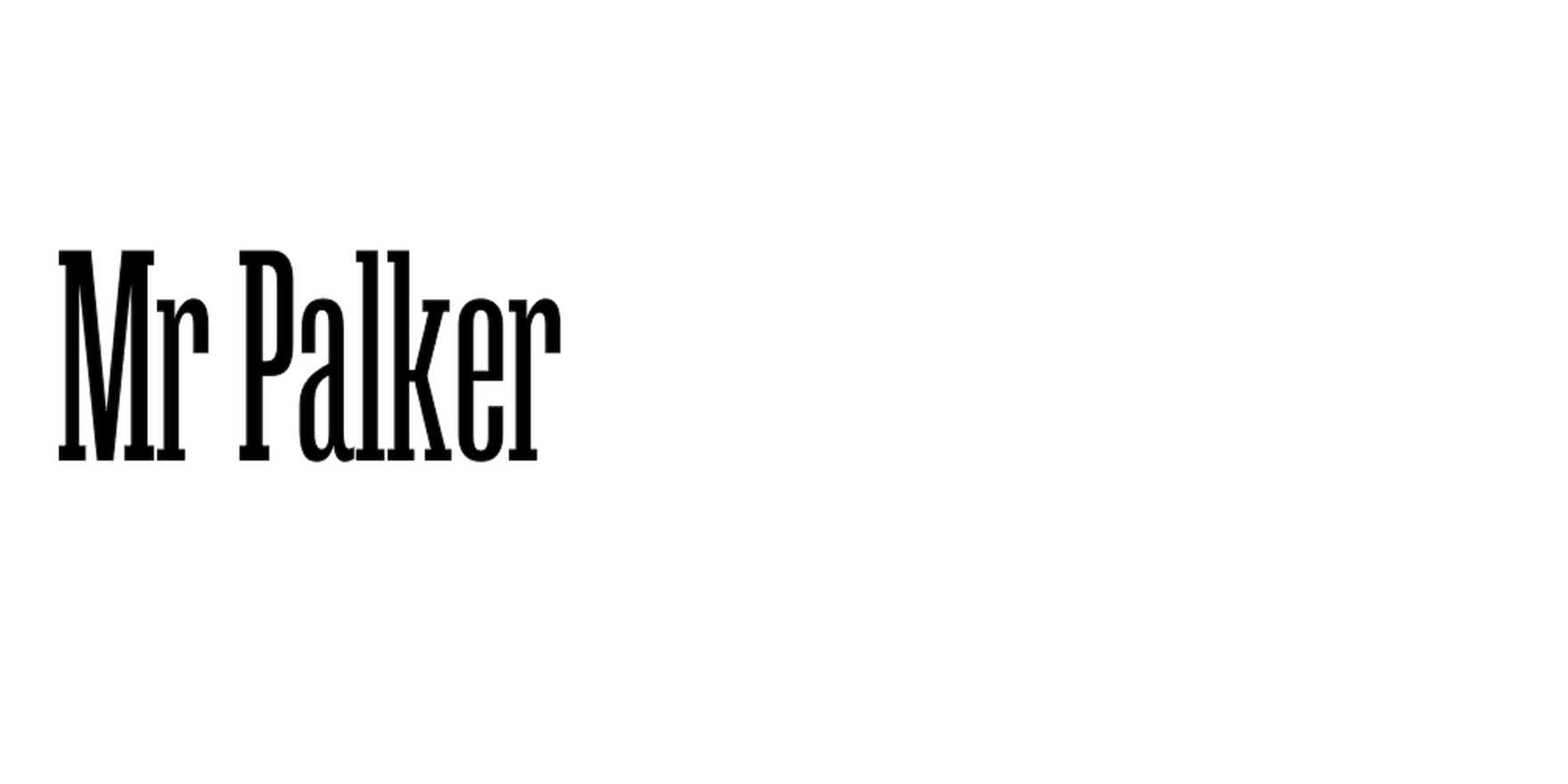 Mr Palker in use - Fonts In Use