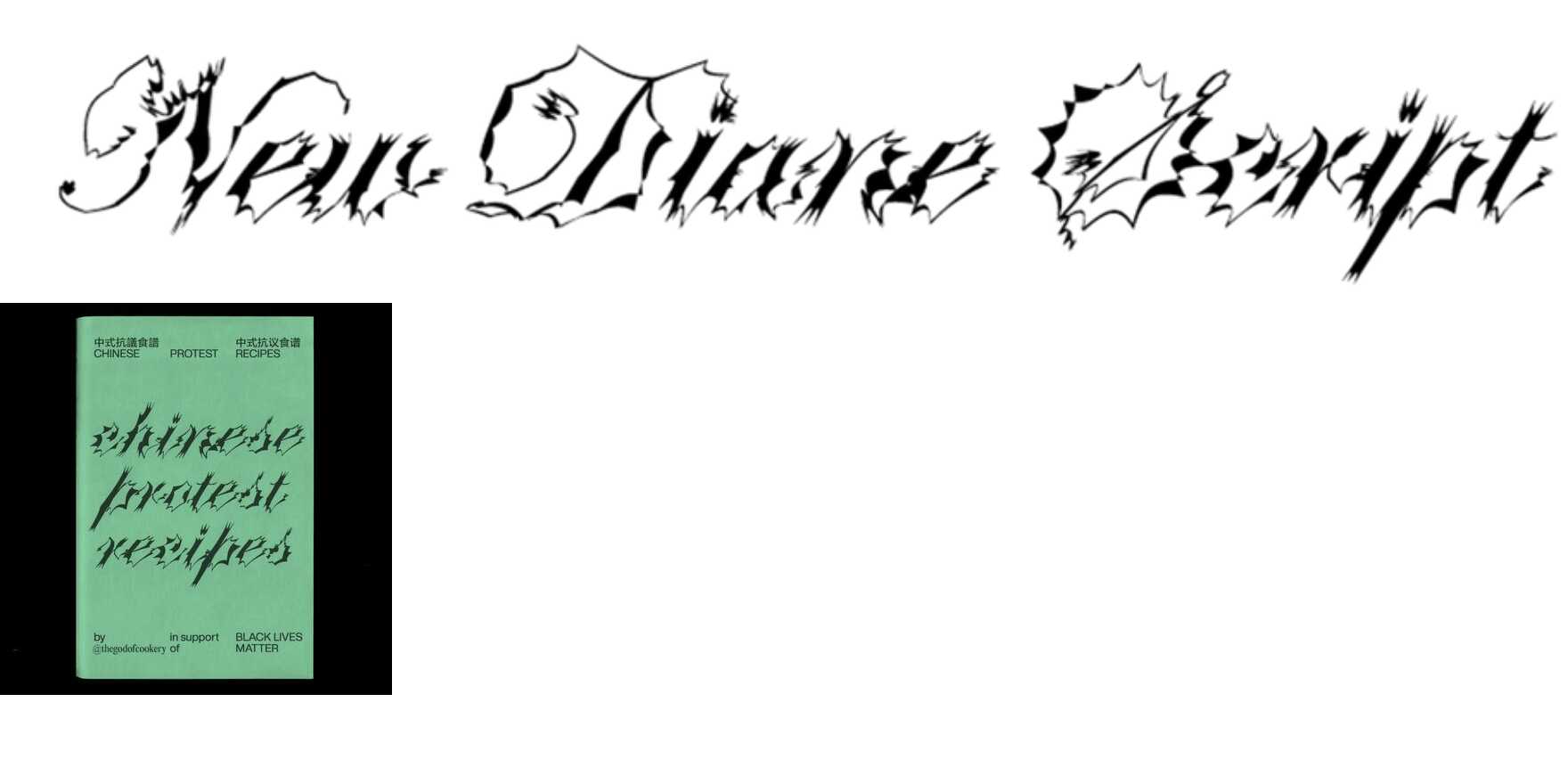 New Diane Script in use - Fonts In Use