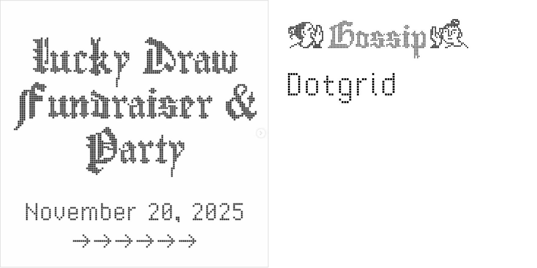 Art Metropole Lucky Draw Fundraiser - Fonts In Use