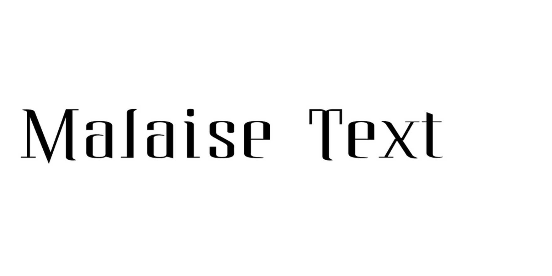 Malaise Text in use - Fonts In Use