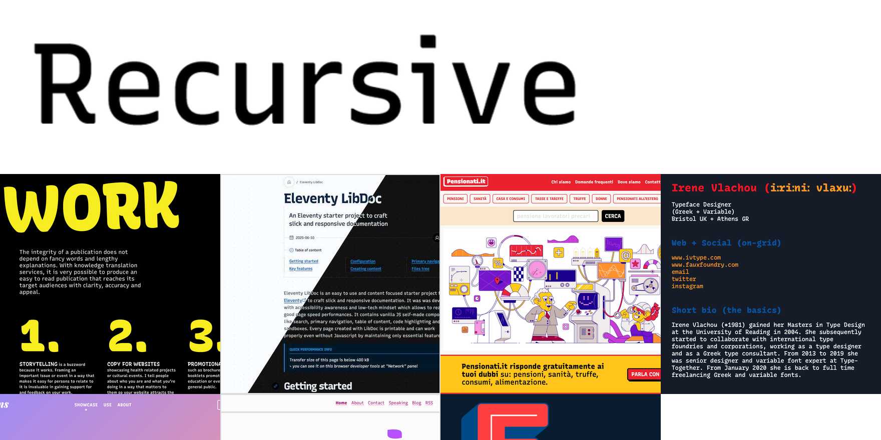 Recursive in use - Fonts In Use