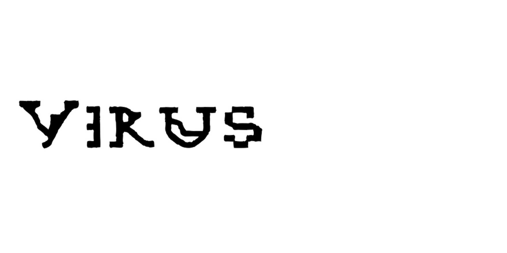 Virus in use - Fonts In Use