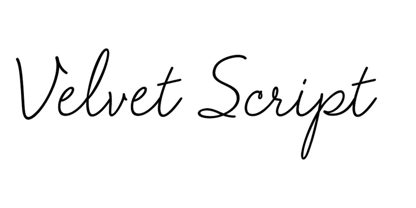 Velvet Script in use - Fonts In Use