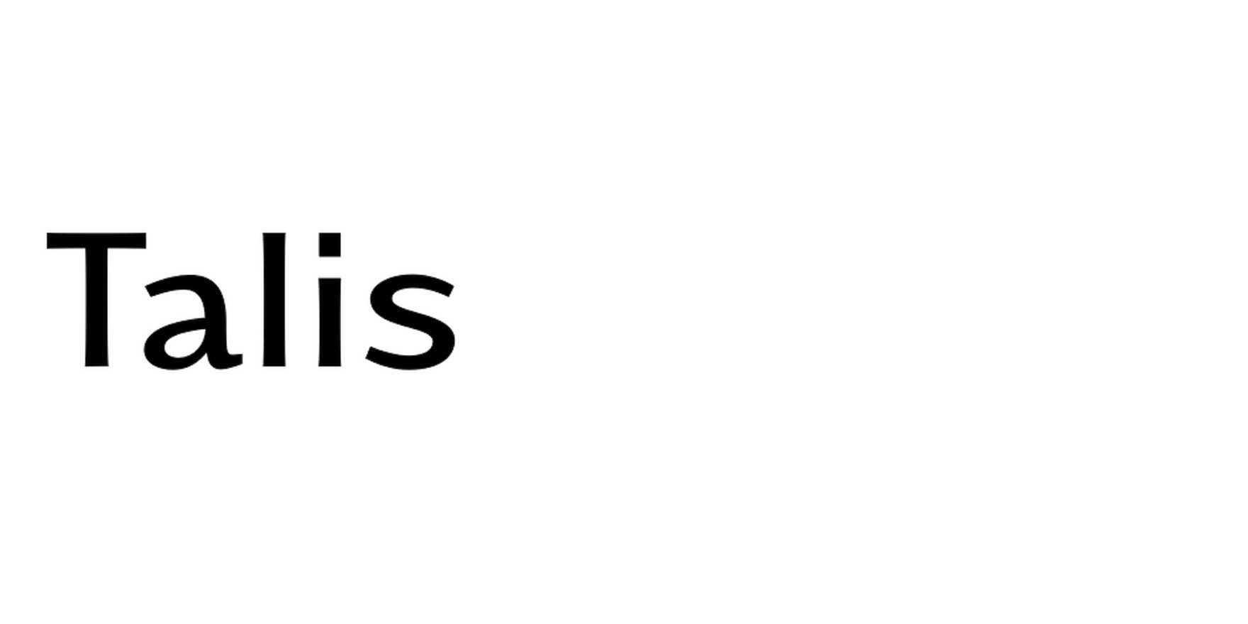 Talis in use - Fonts In Use