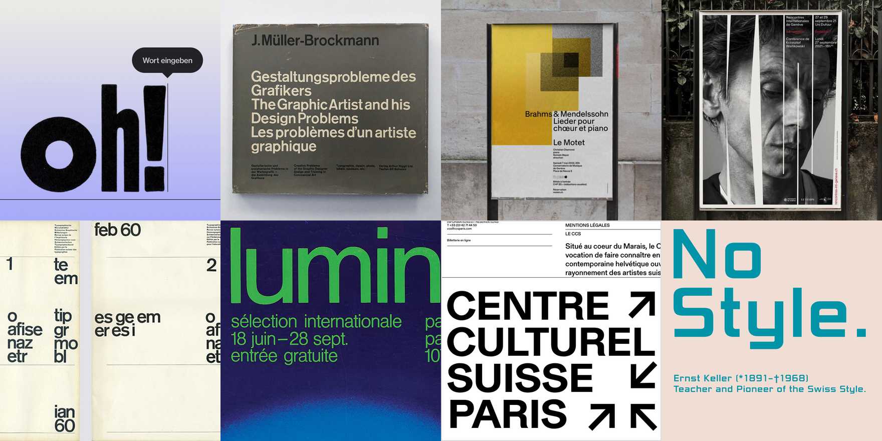 Swiss International Style - Fonts In Use