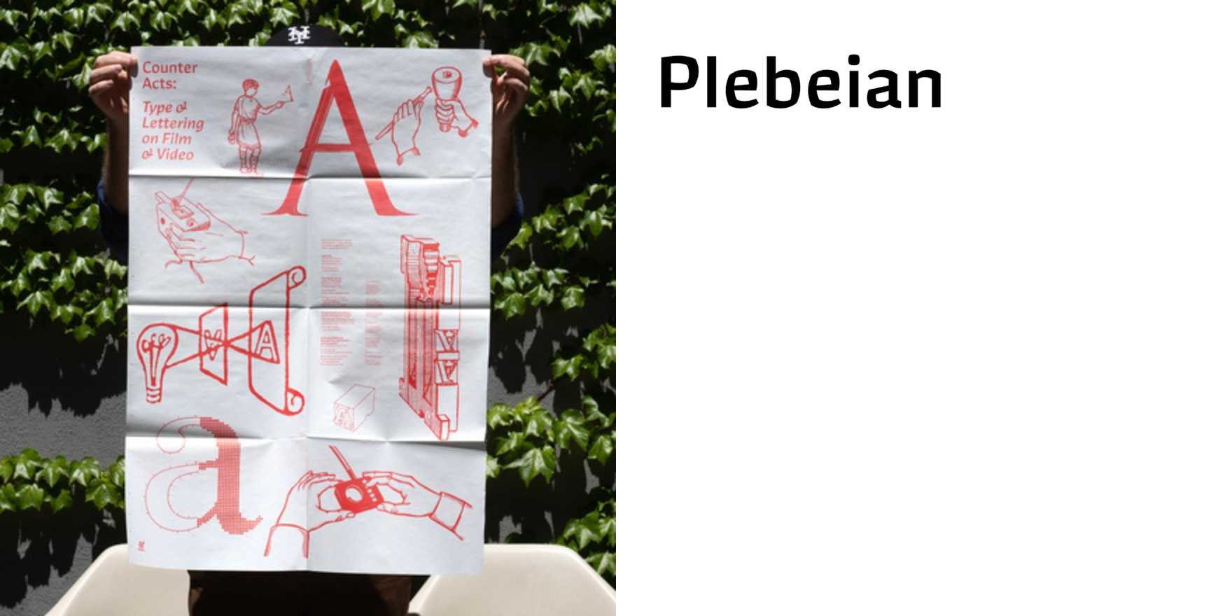 Counter Acts: Type & Lettering on Film & Video poster/brochure - Fonts ...