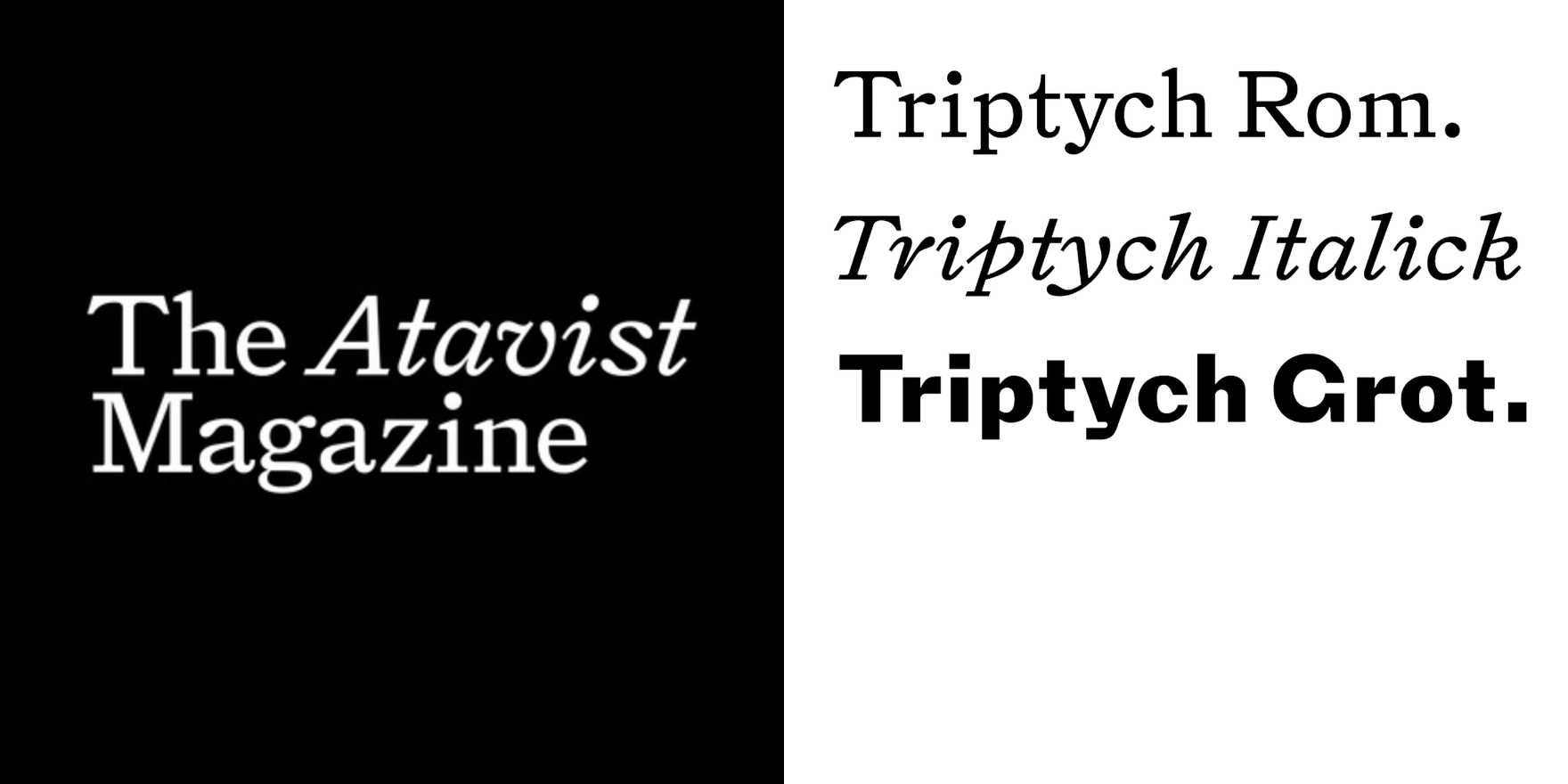 The Atavist Magazine redesign - Fonts In Use