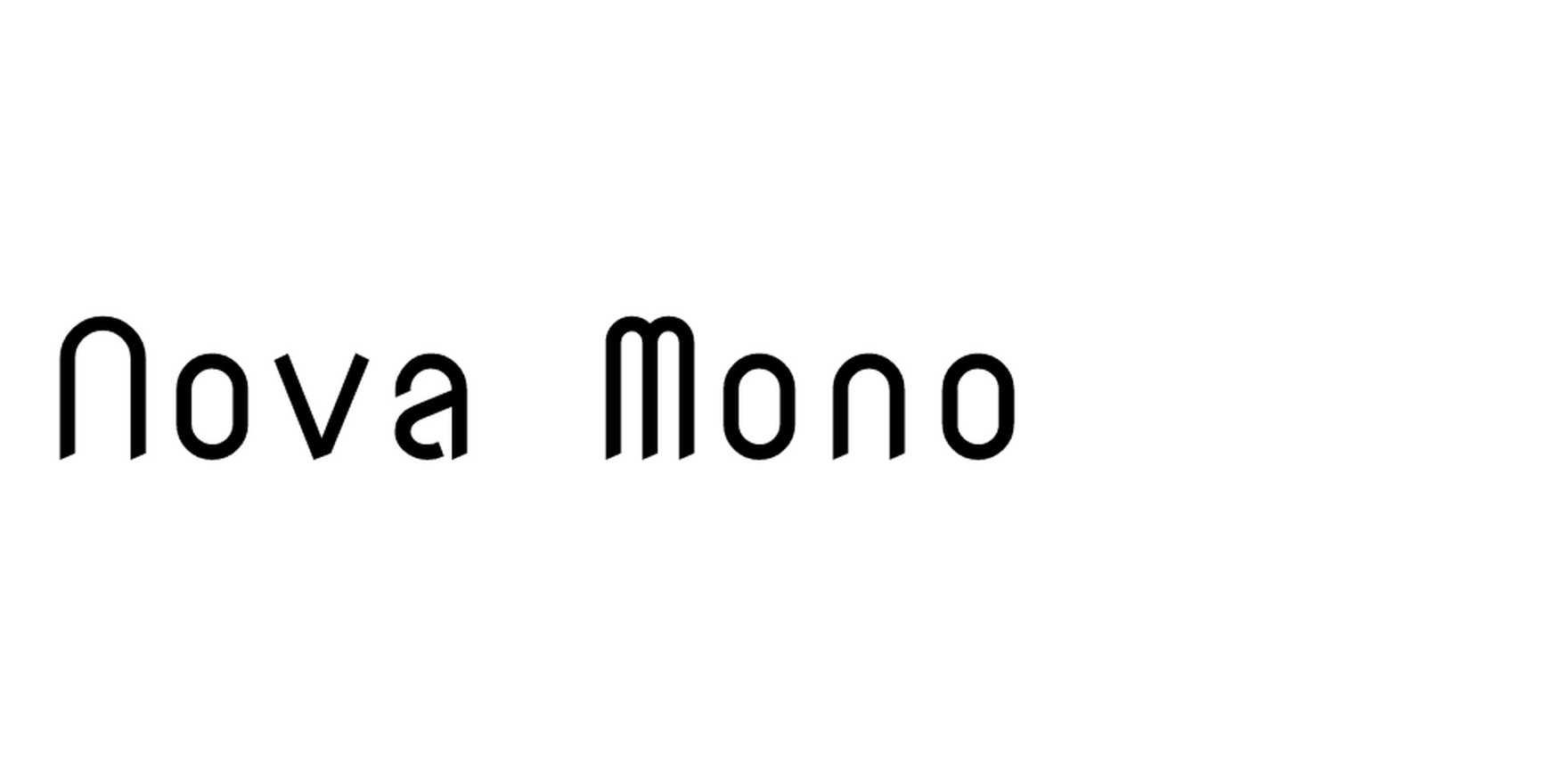 Nova Mono in use - Fonts In Use