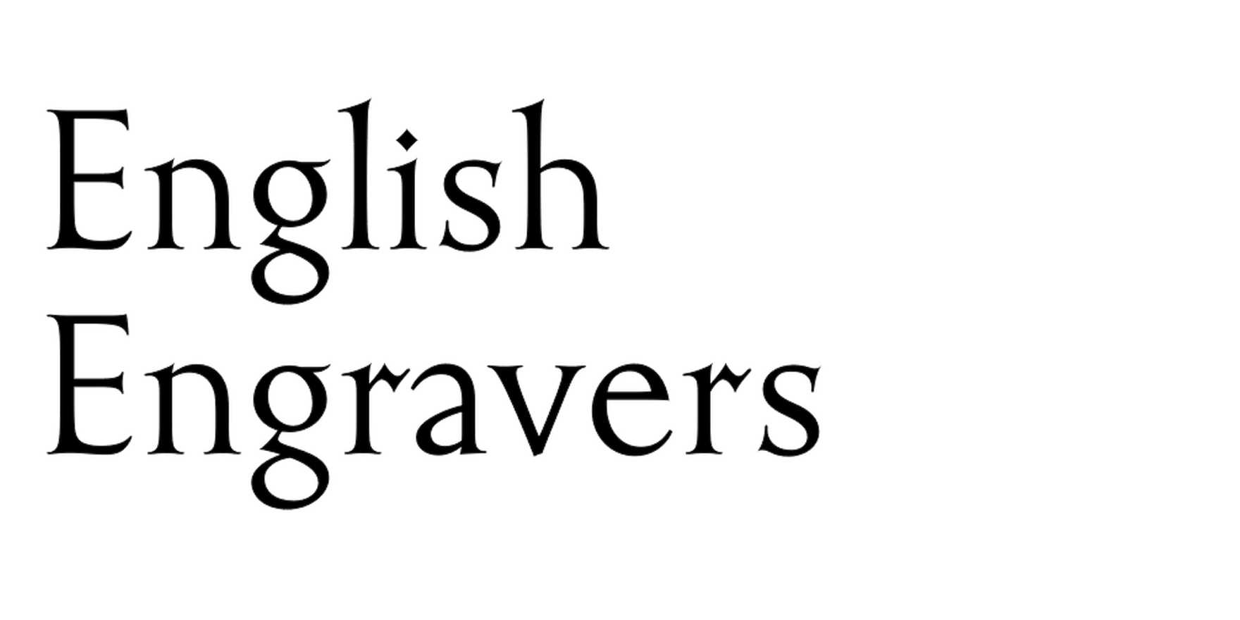 English Engravers Roman in use - Fonts In Use