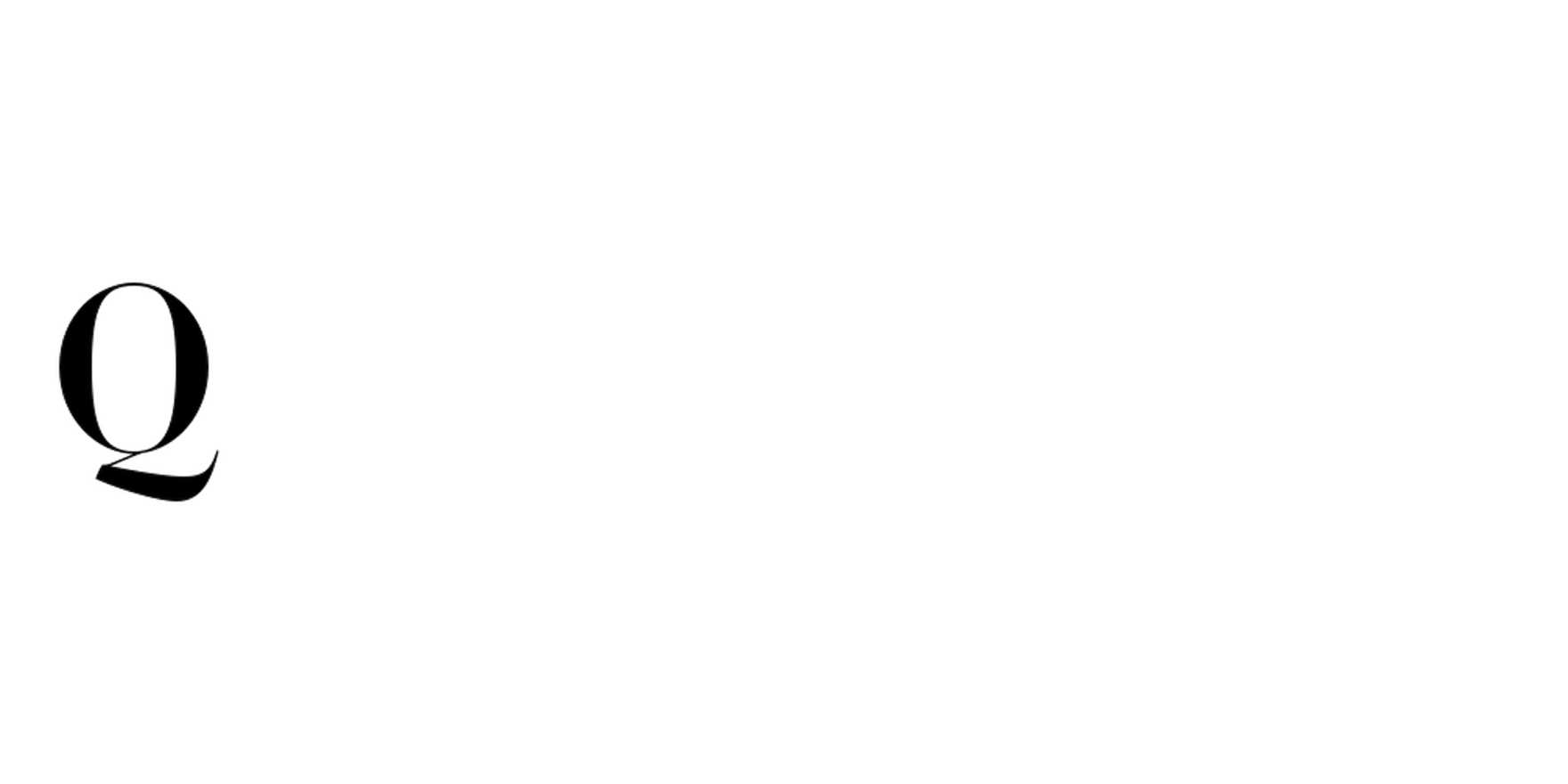 Q in use - Fonts In Use