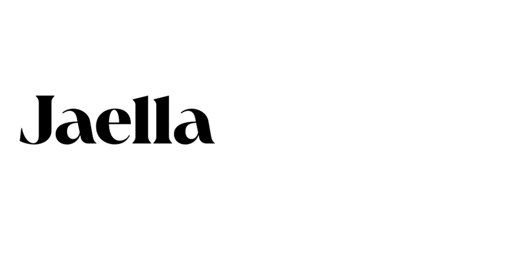 Jaella in use - Fonts In Use