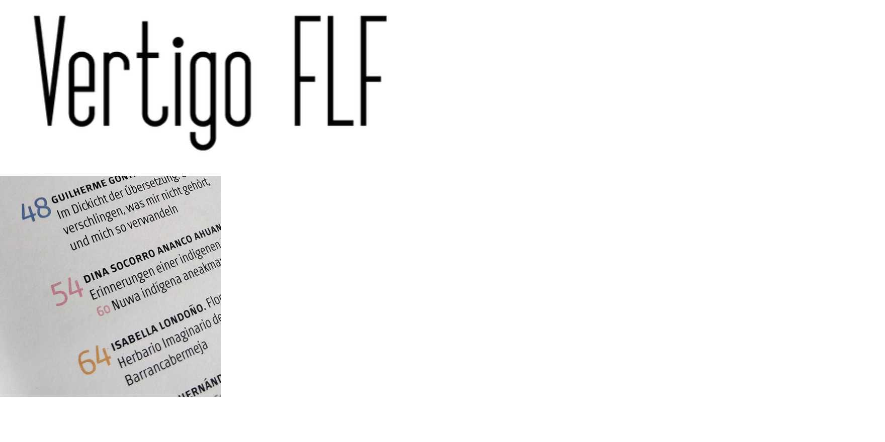 Vertigo FLF in use - Fonts In Use