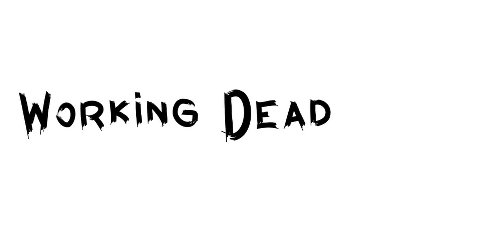 Working Dead in use - Fonts In Use
