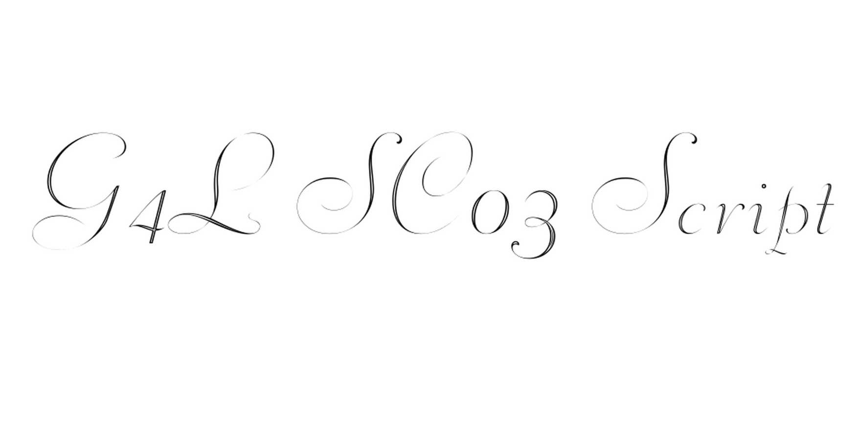 G4L SC03 Script in use - Fonts In Use