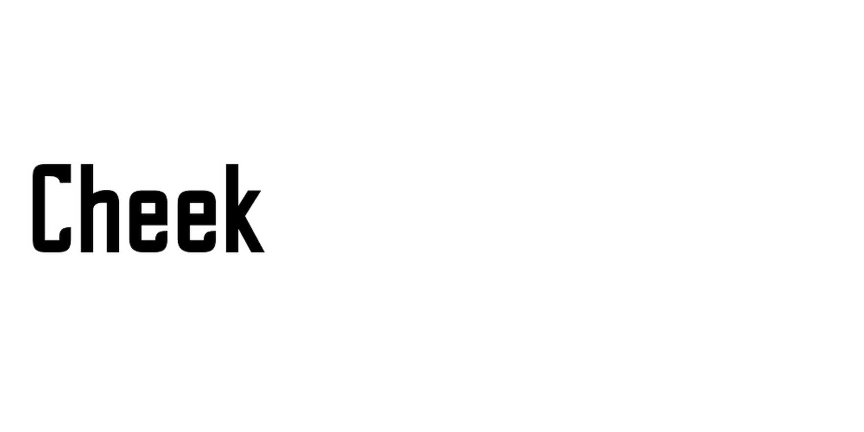 Cheek in use - Fonts In Use