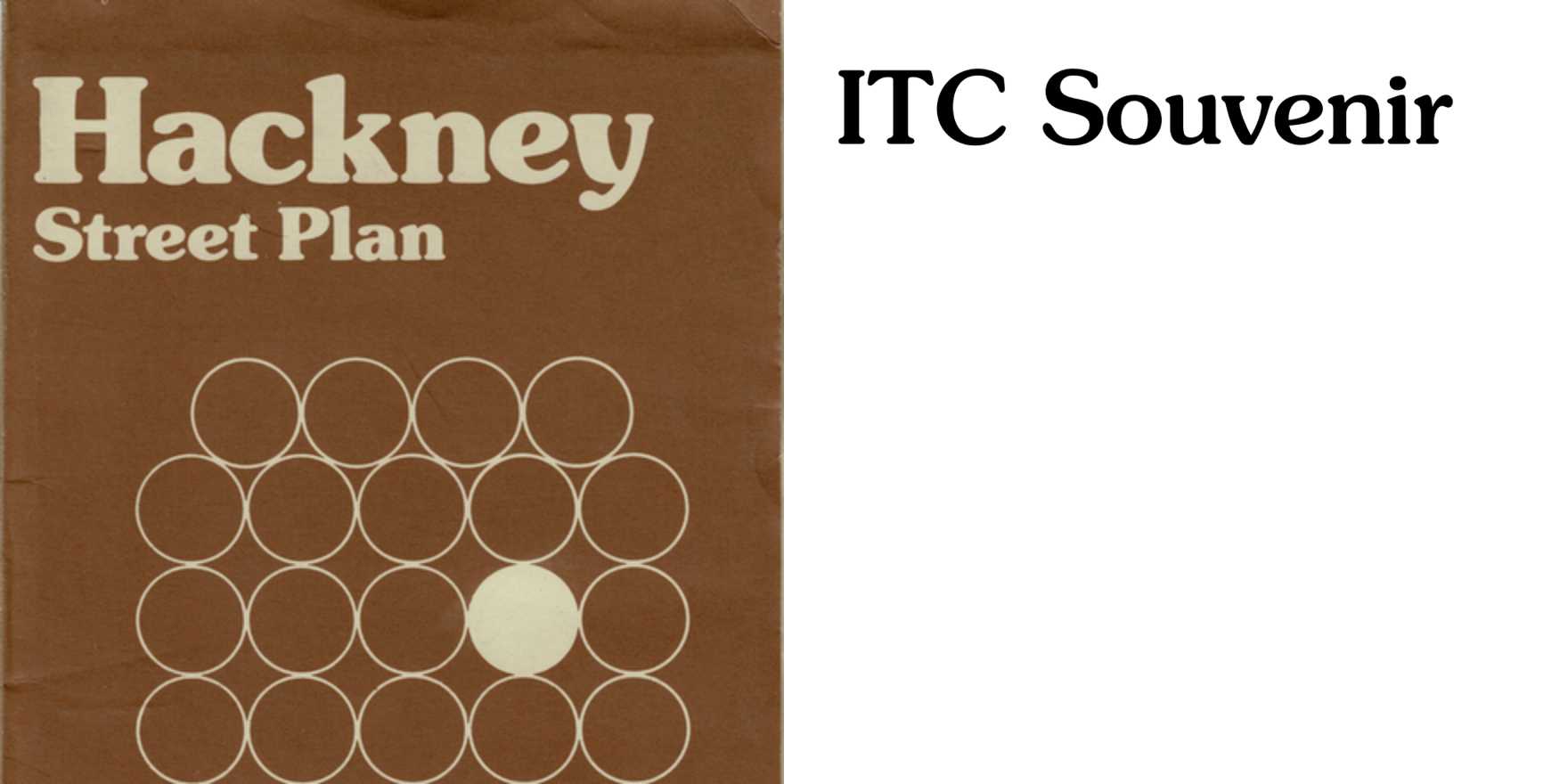 Hackney Street Plan cover - Fonts In Use