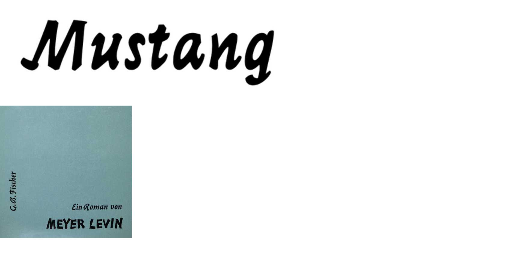 Mustang in use - Fonts In Use