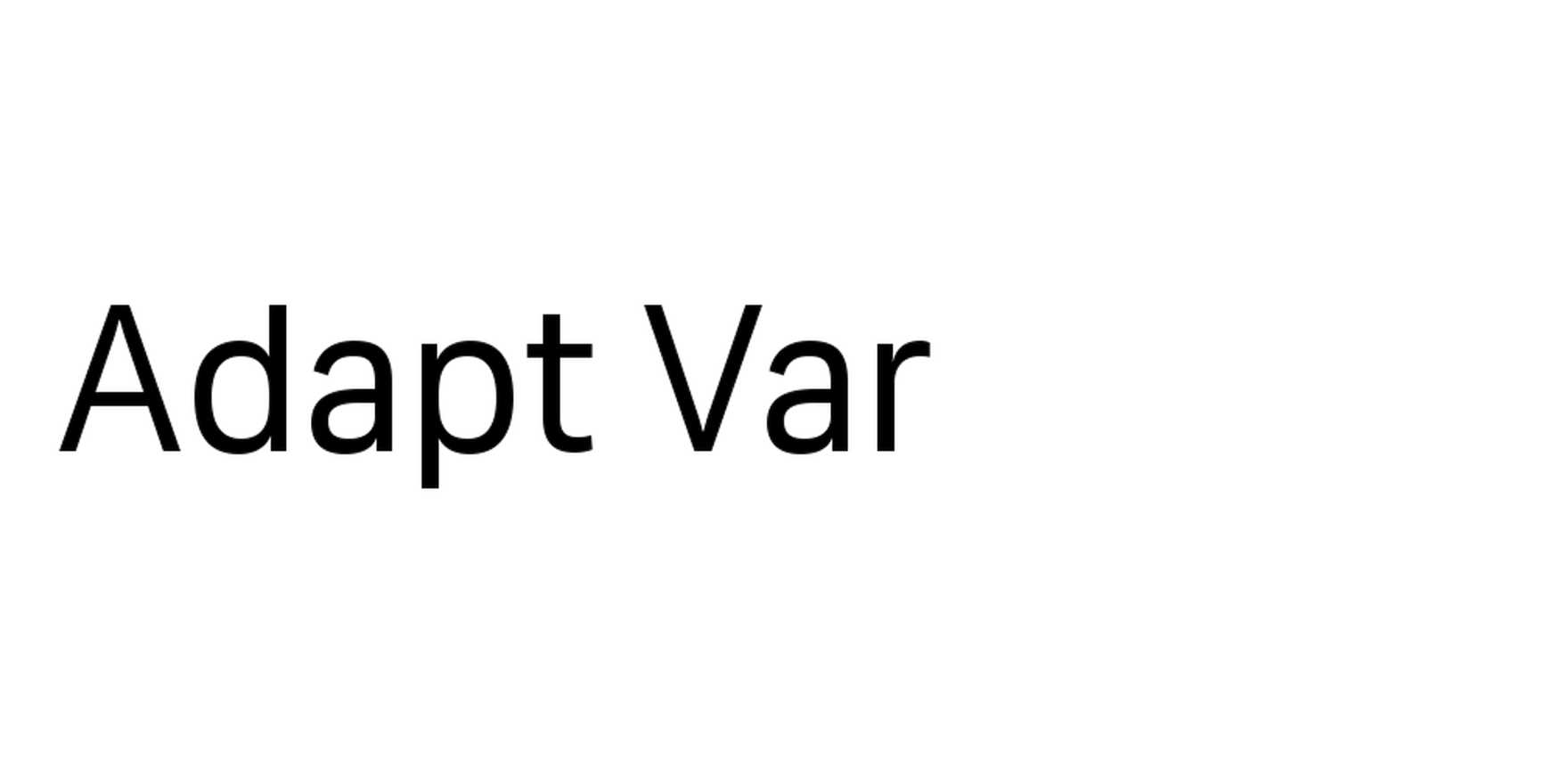Adapt Var in use - Fonts In Use