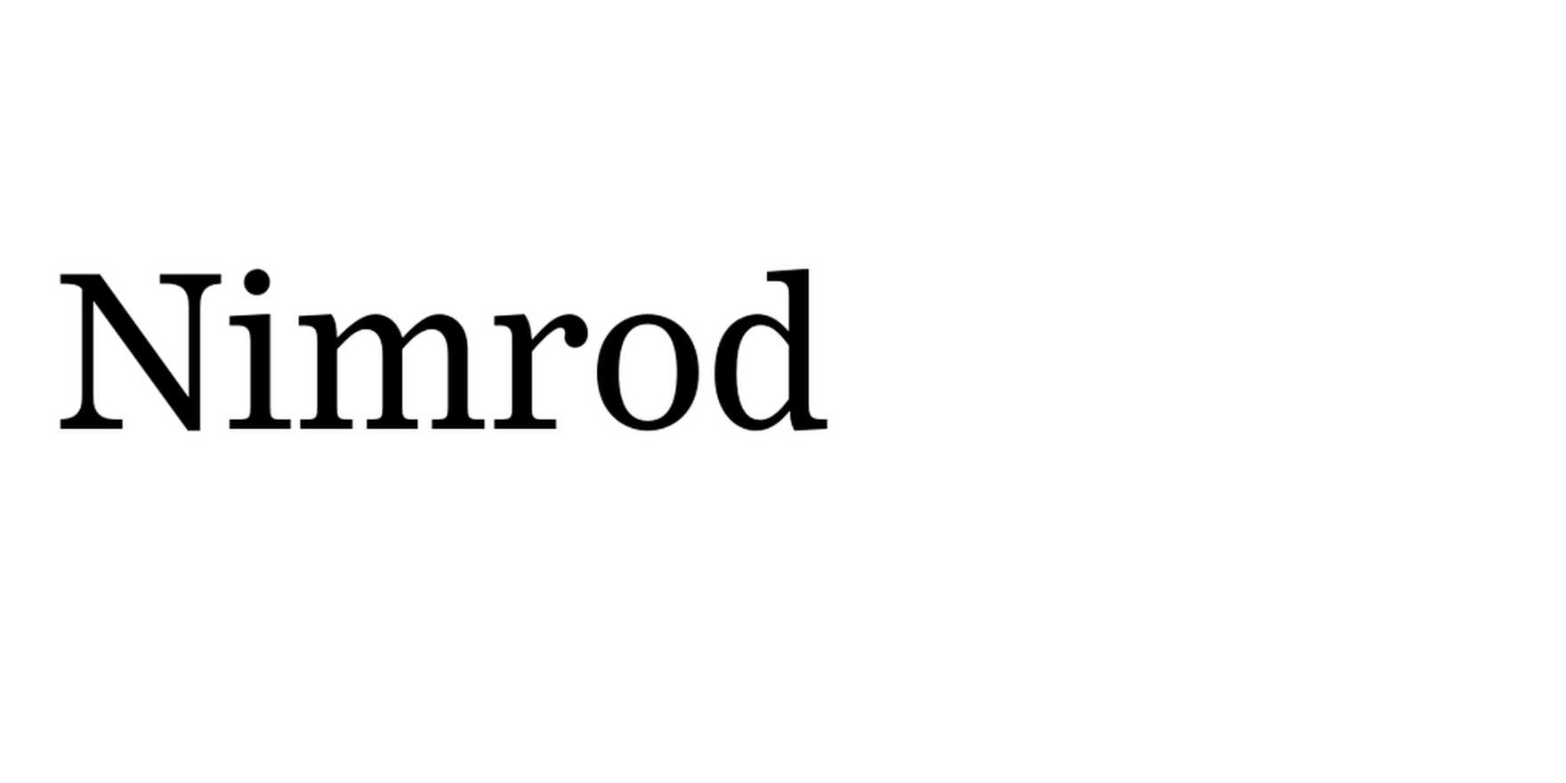 Nimrod in use - Fonts In Use