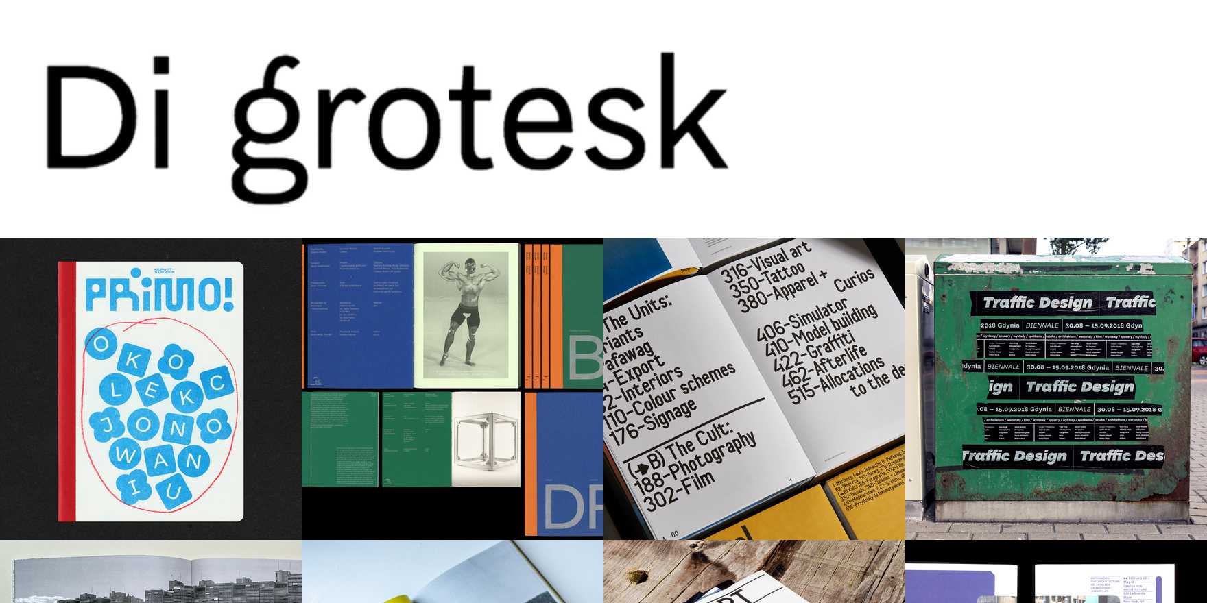 Di grotesk in use - Fonts In Use