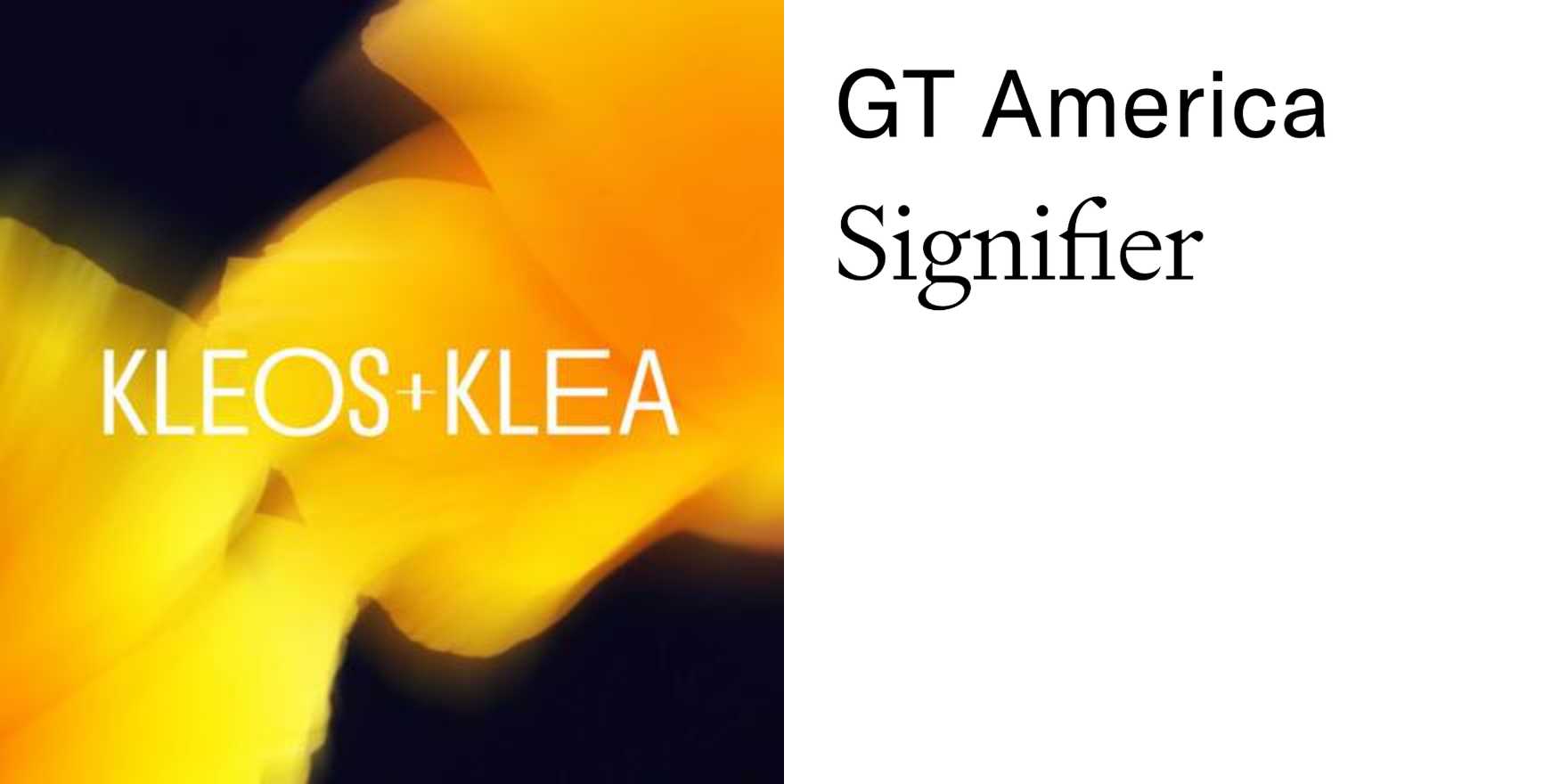 KLEOS+KLEA - Fonts In Use