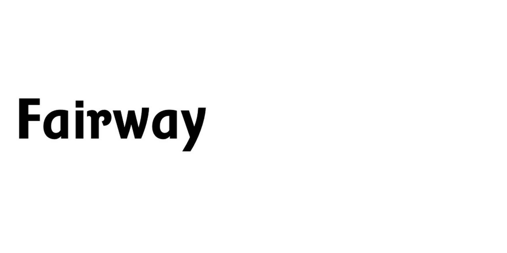 Fairway in use - Fonts In Use