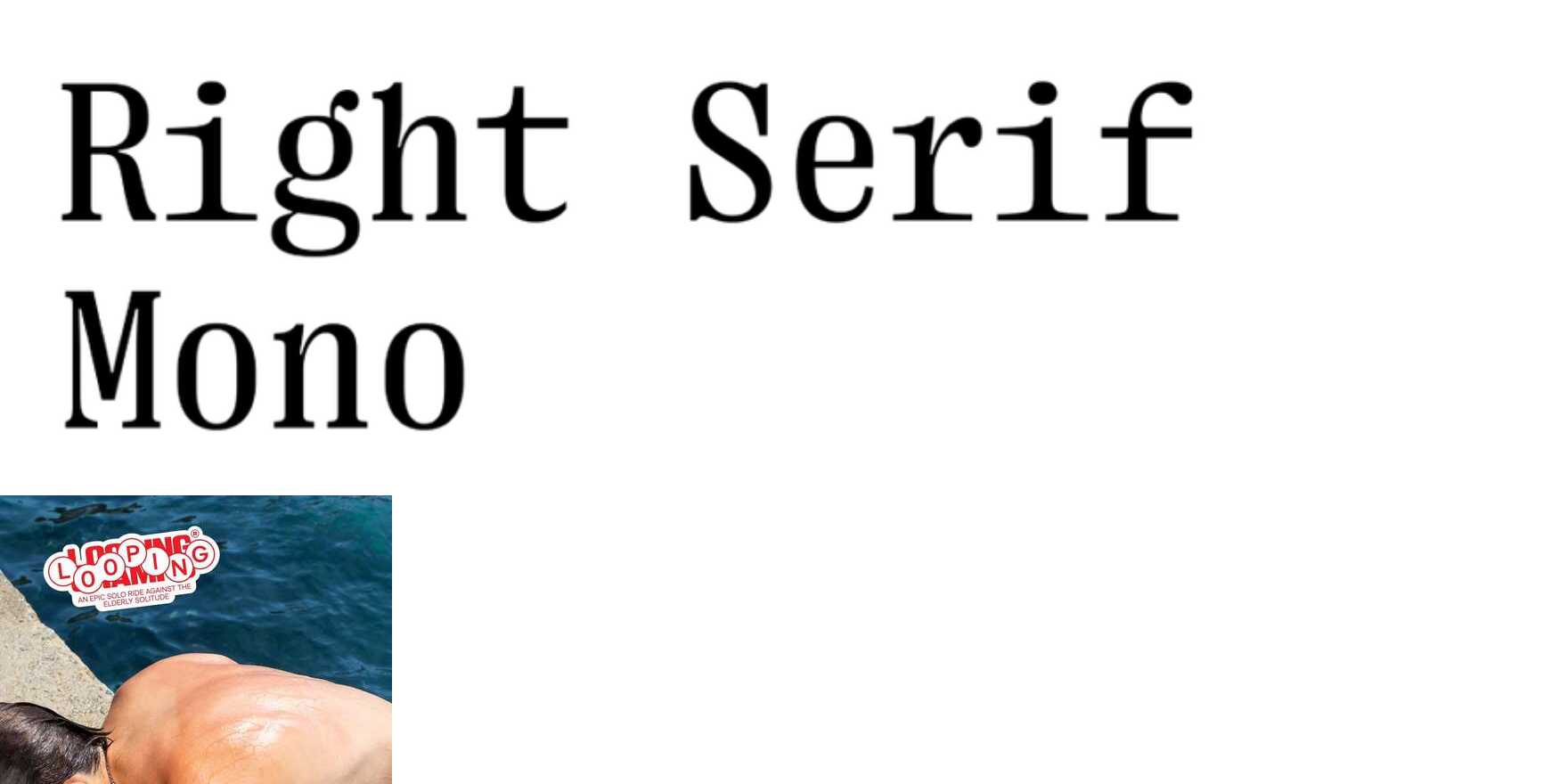 Right Serif Mono in use - Fonts In Use