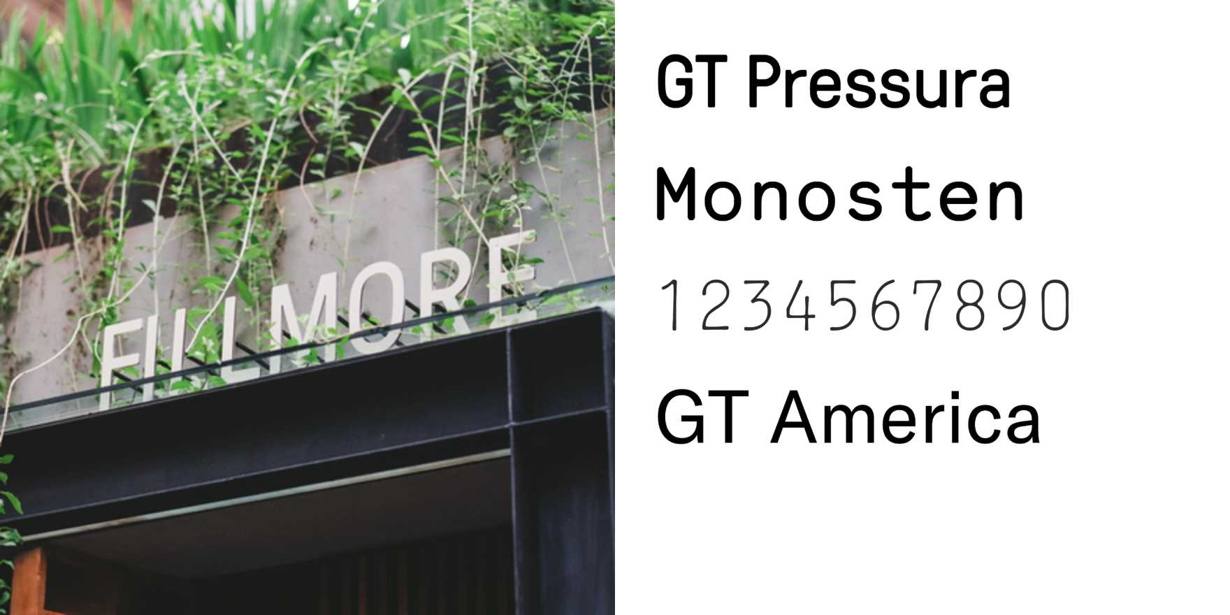 Fillmore Coffee - Fonts In Use