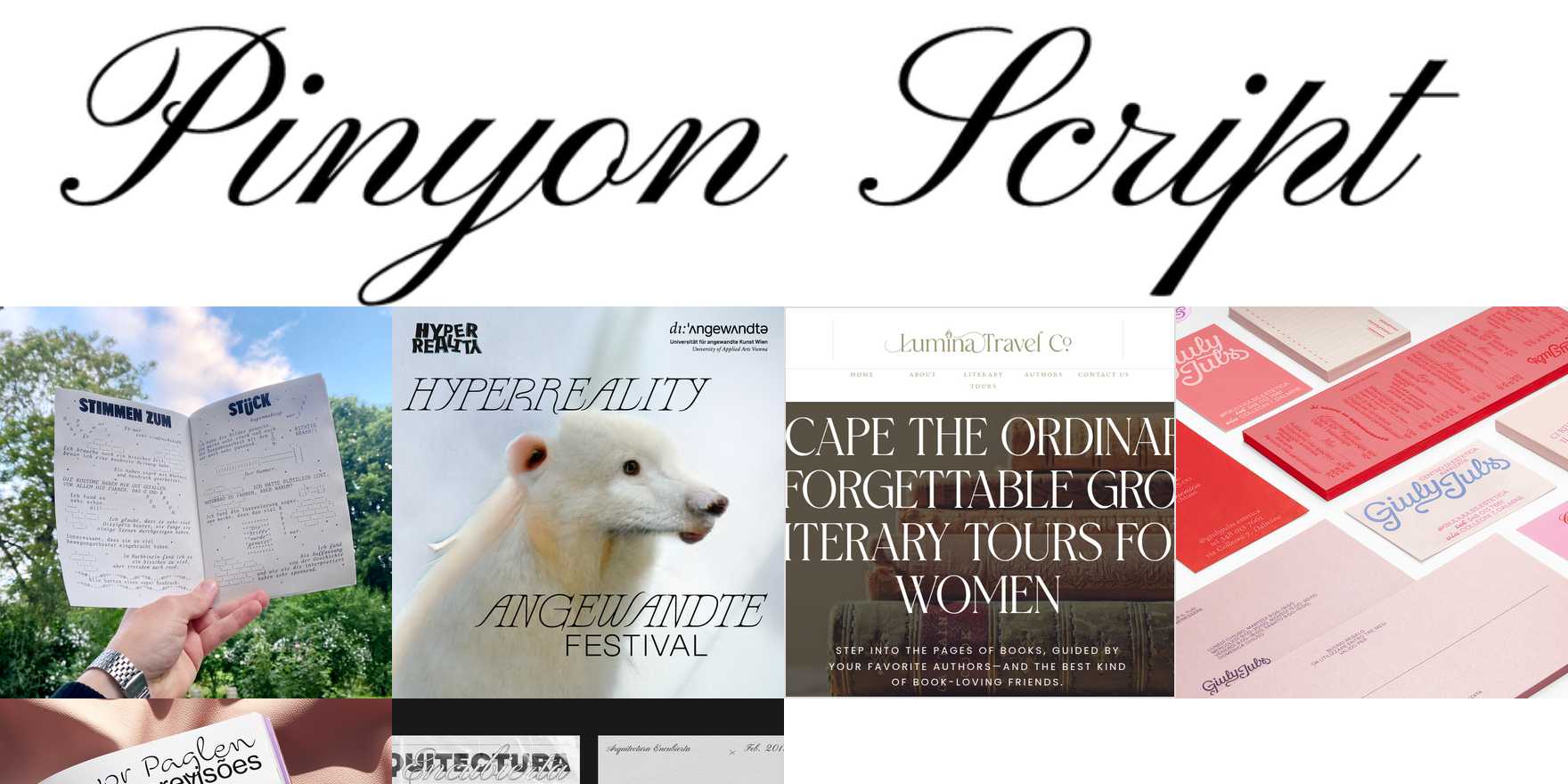 Pinyon Script in use - Fonts In Use