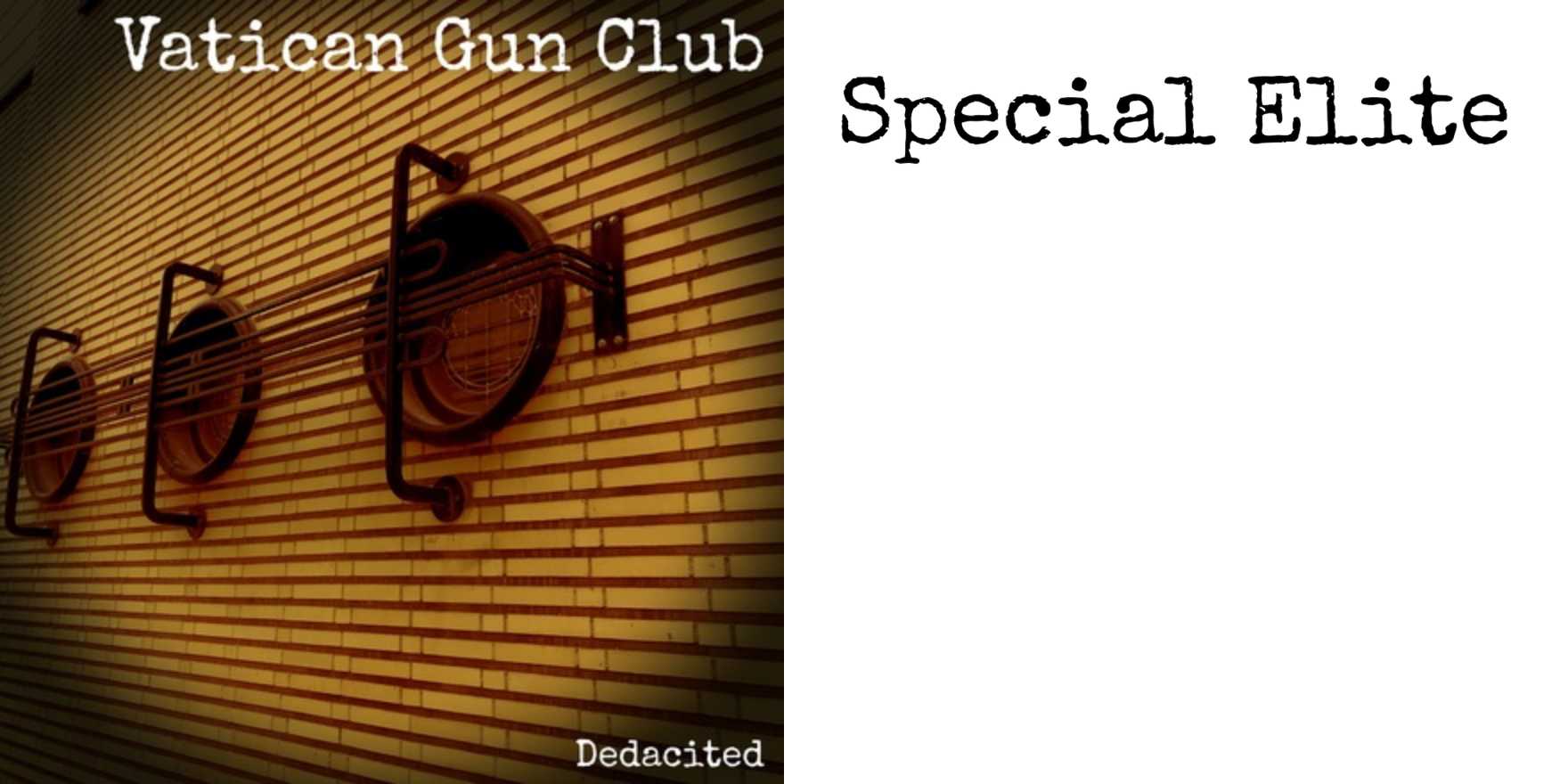 Vatican Gun Club – Dedacited album art - Fonts In Use